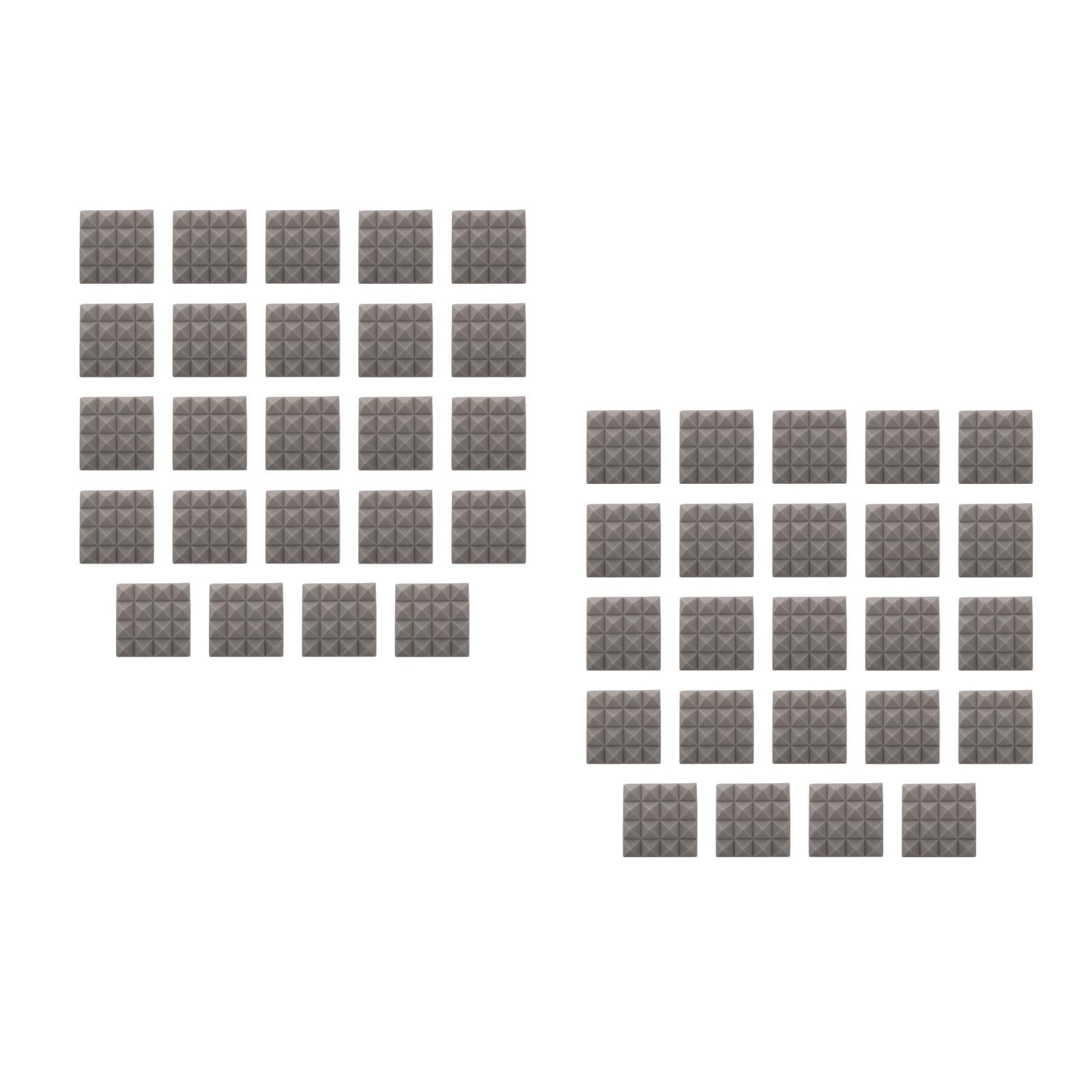 Masteelf 44 Pcs Acoustic Panels Pyramid Shape Acoustic Sound Absorption ...