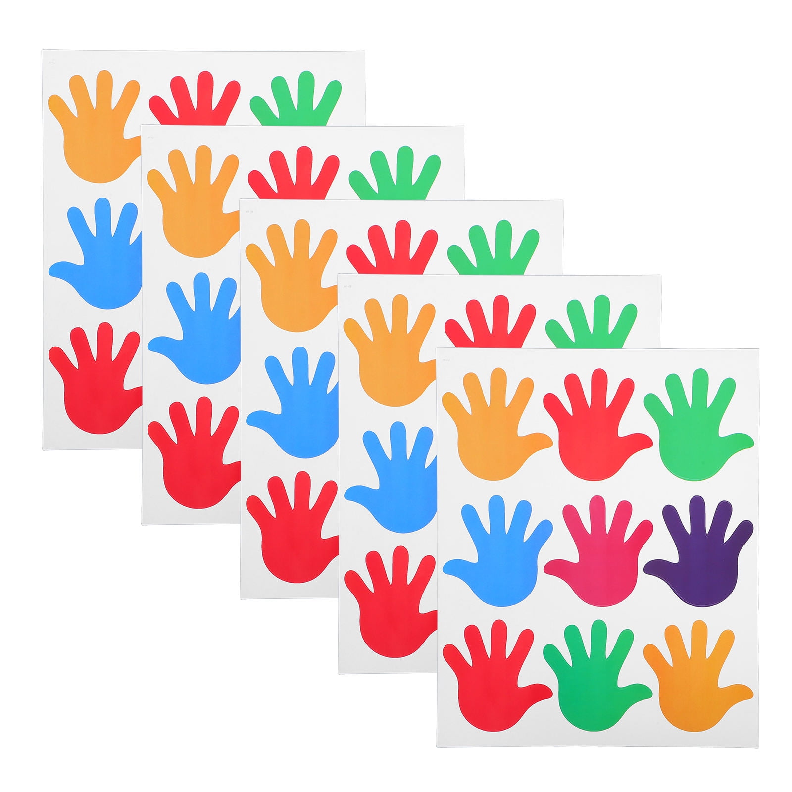Masteelf 45pcs Decorative Hand Print Floor Stickers For Living Room And ...