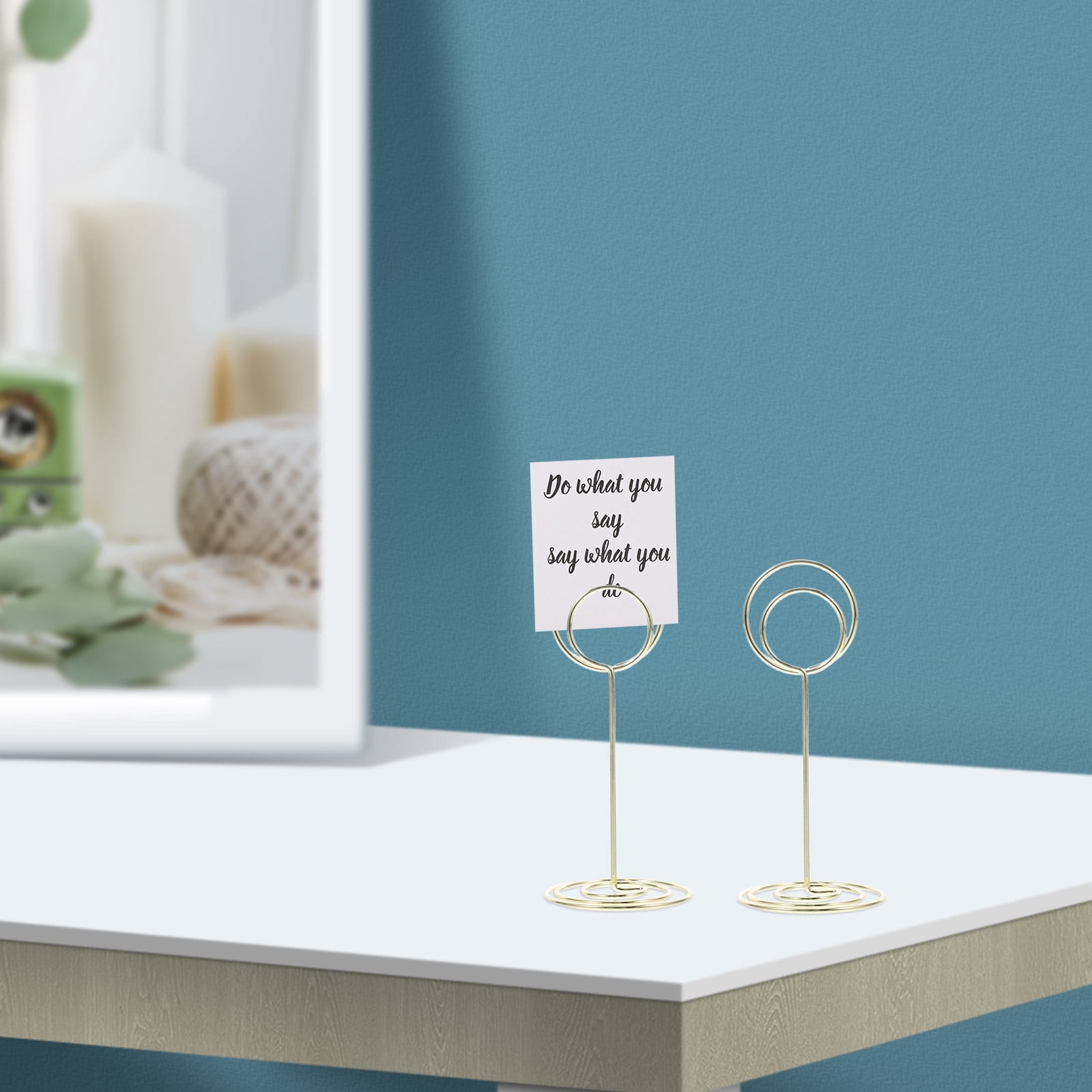 Masteelf 45pcs Mini Table Number Holders Simple Table Sign Stand Place ...