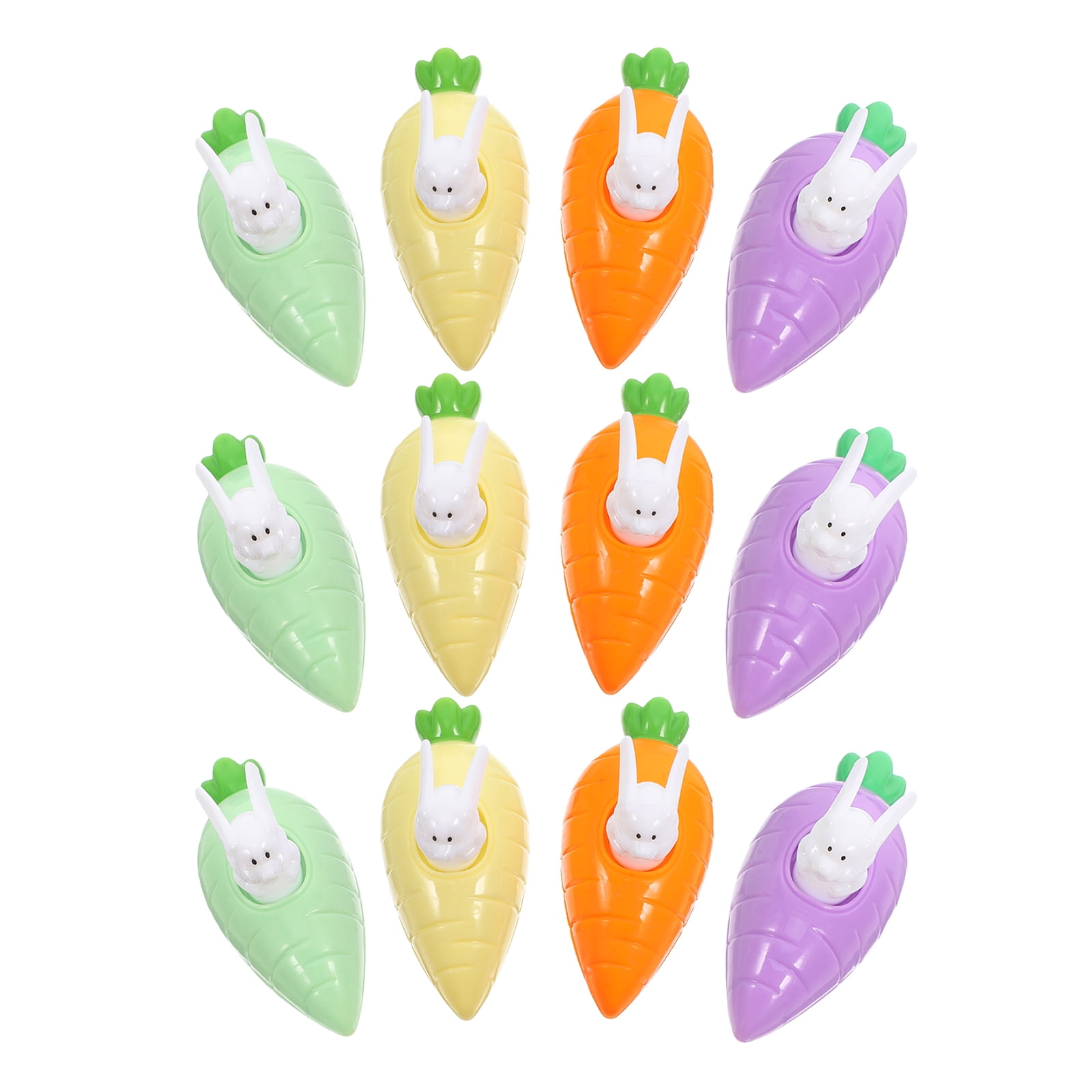Masteelf 48 Pcs Carrot Toy Cars Rabbit Friction Powered Cars Easter ...