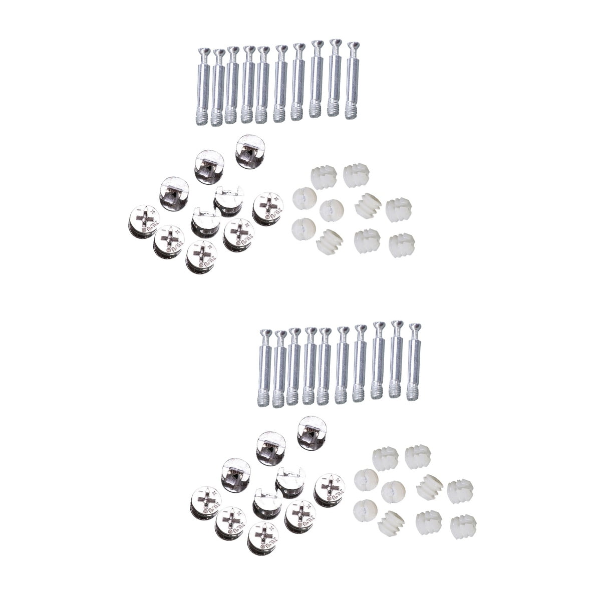Masteelf 48 Sets Cam Lock Fittings Furniture Connector Fixing Screws ...