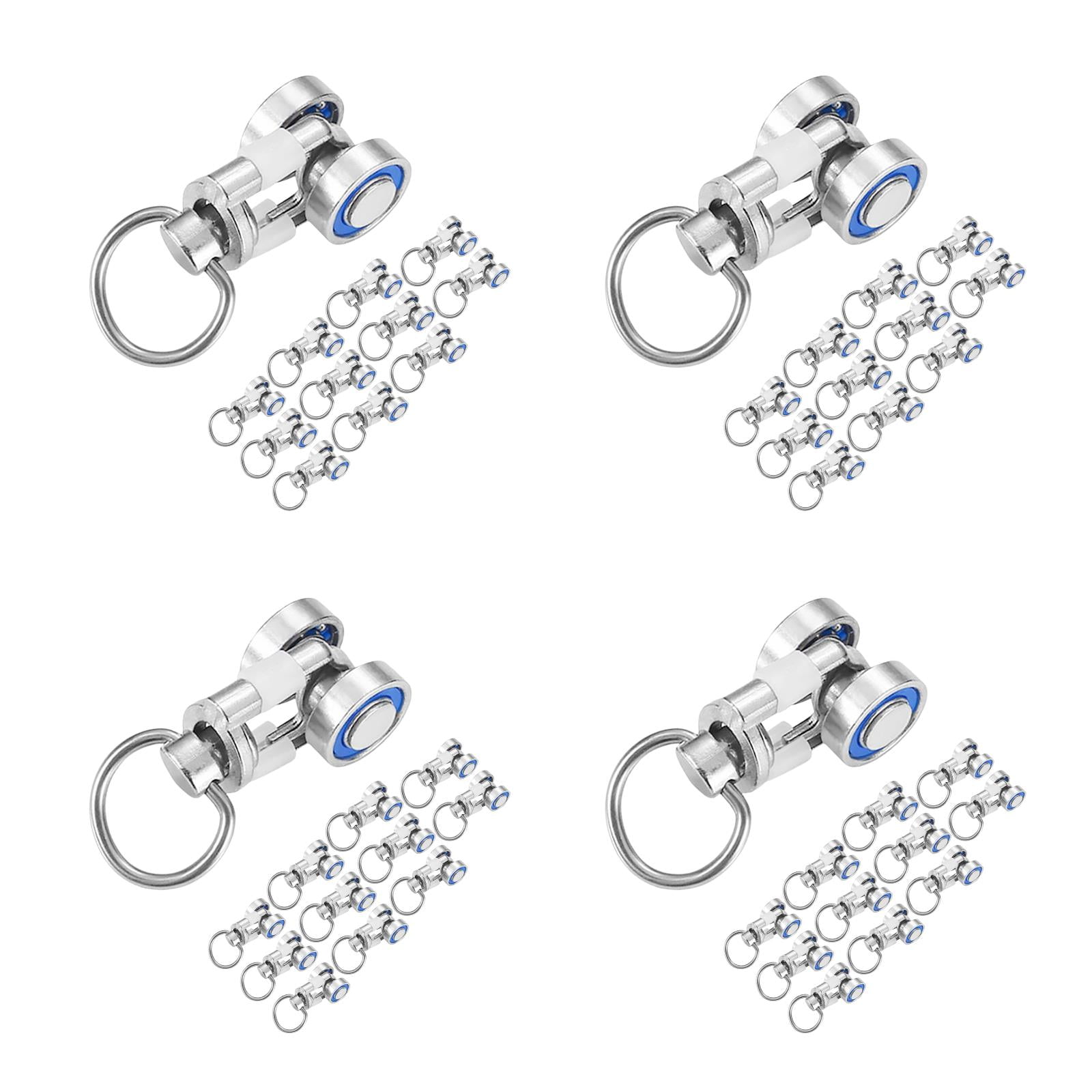 Masteelf 48 pcs Curtain Track Rollers Replacement Curtain Trolley ...