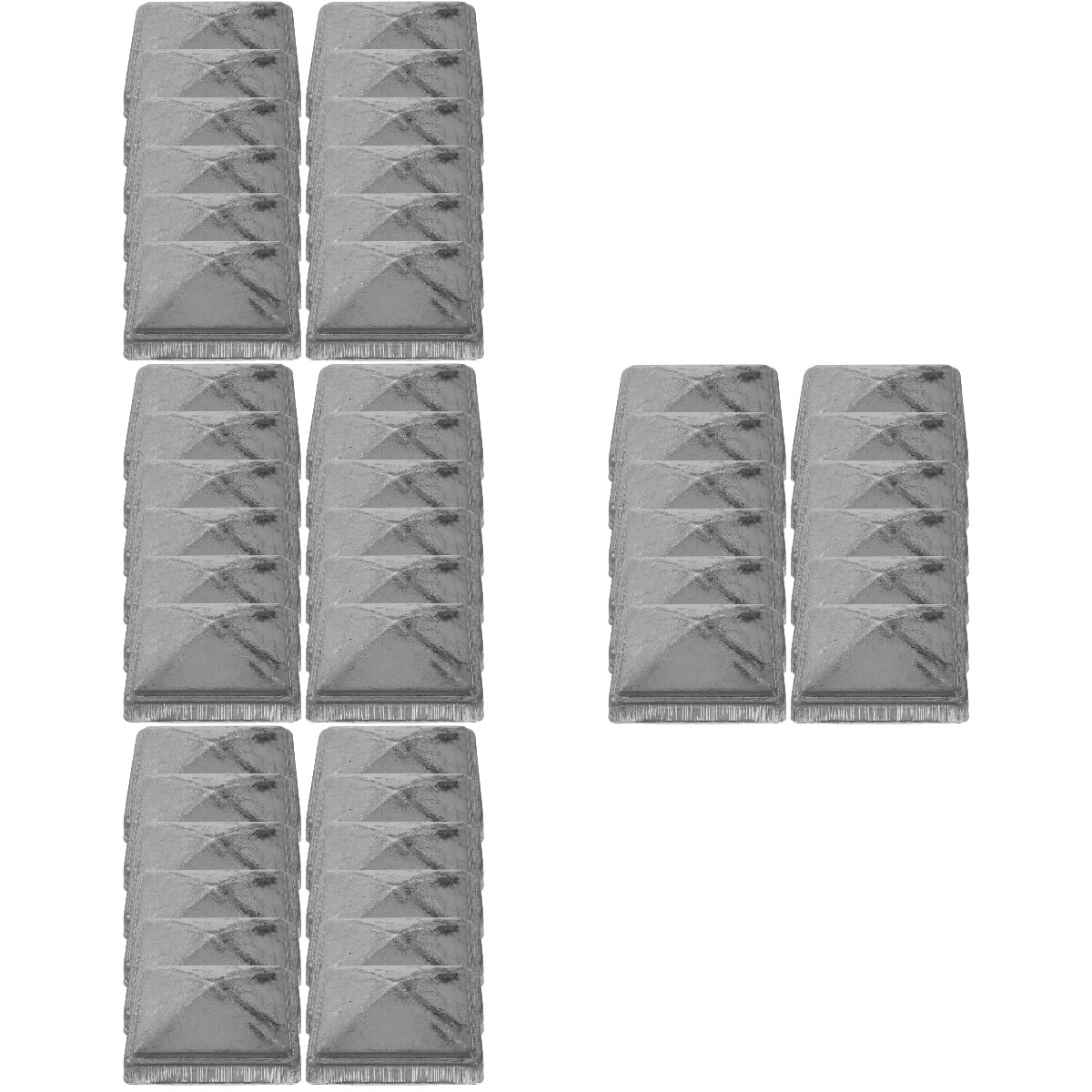 Masteelf 48 pcs Fence Post Caps Metal Fence Pyramid Caps Rectangle Post ...