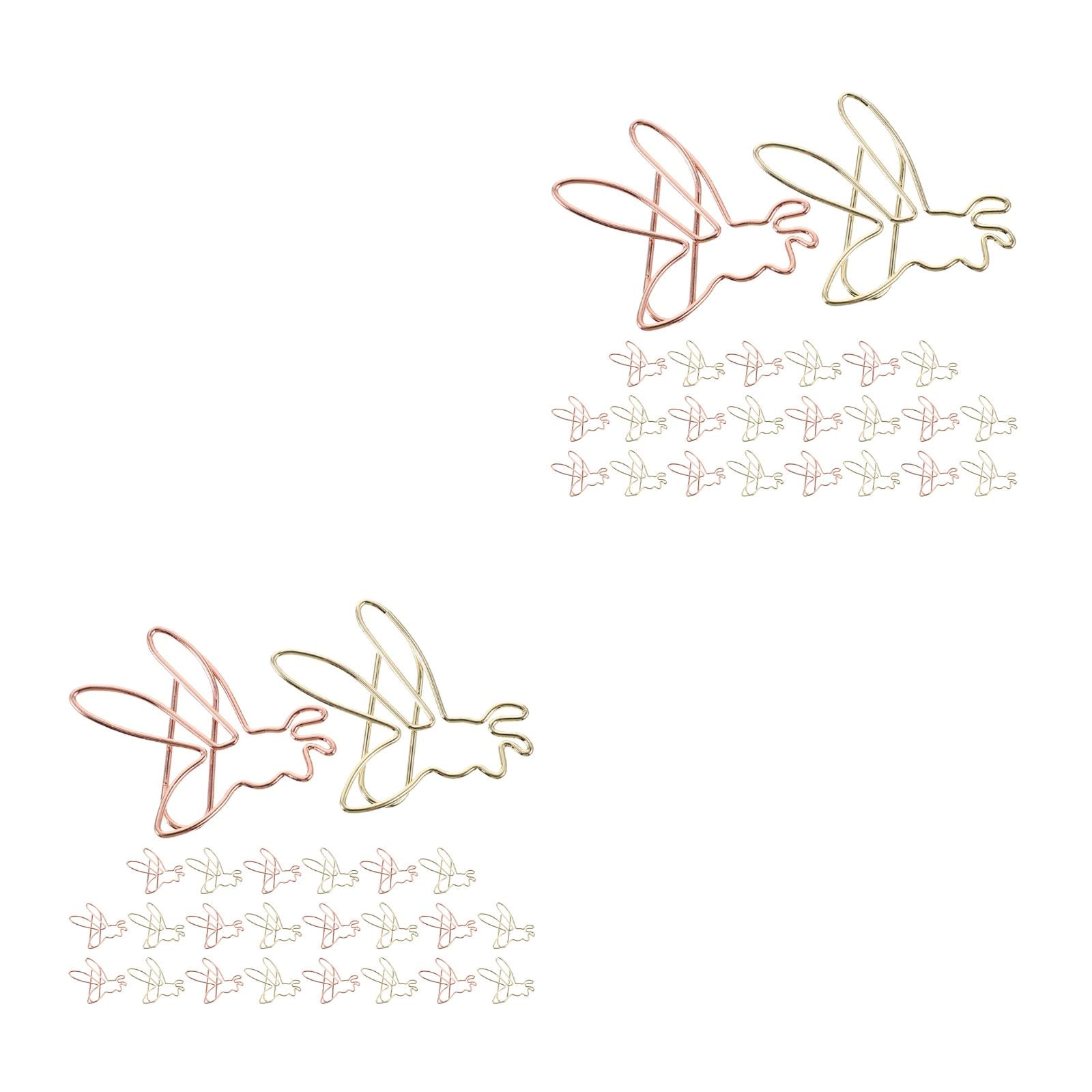 Masteelf 48 pcs Paper Clips Paper Clamps Binder Clips Cute Small Paper ...