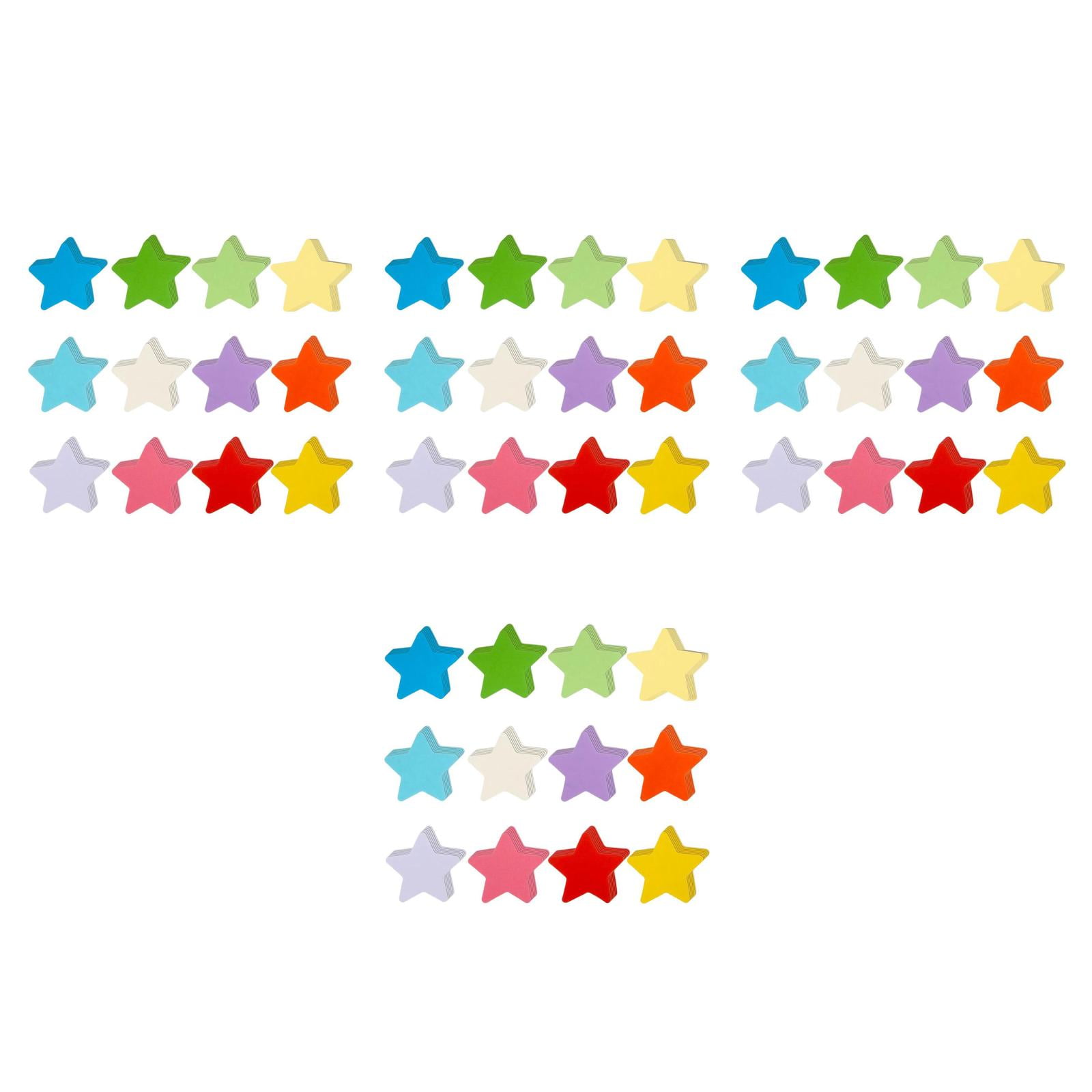 Masteelf 48 pcs Star Shaped Paper Cutouts Classroom Cutouts Bulletin ...