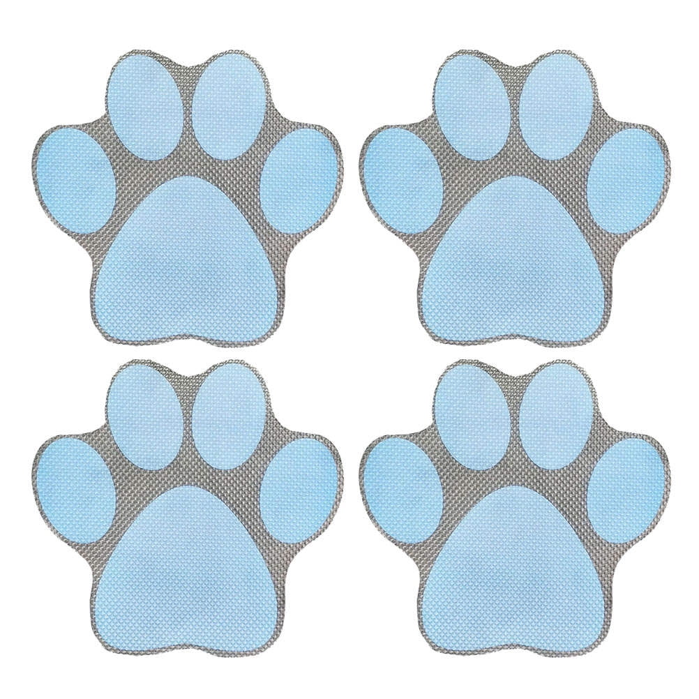 Masteelf 4PCS Dog Footprint Stickers Cartoon Bathtub Stickers ...