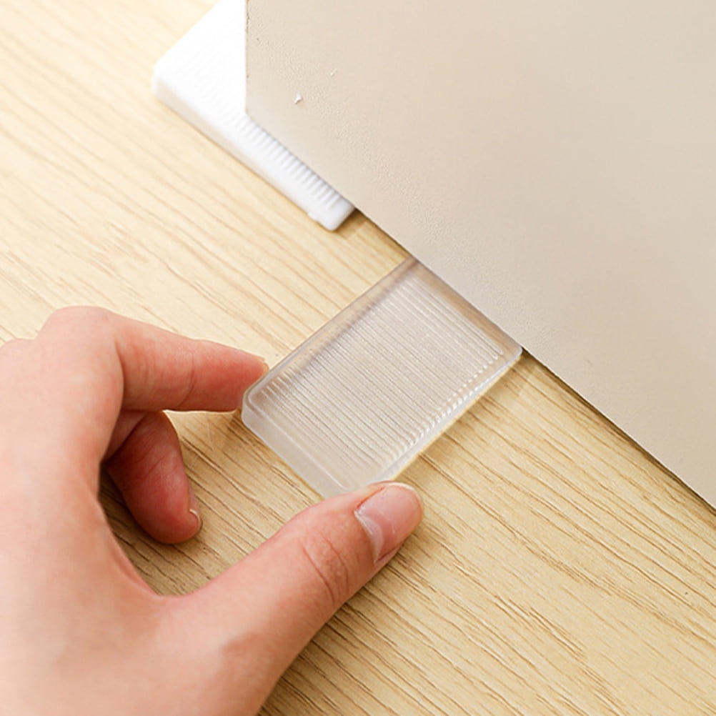 Masteelf 4PCS Plastic Clear Table Shims Furniture Levelers Toilet Bed ...