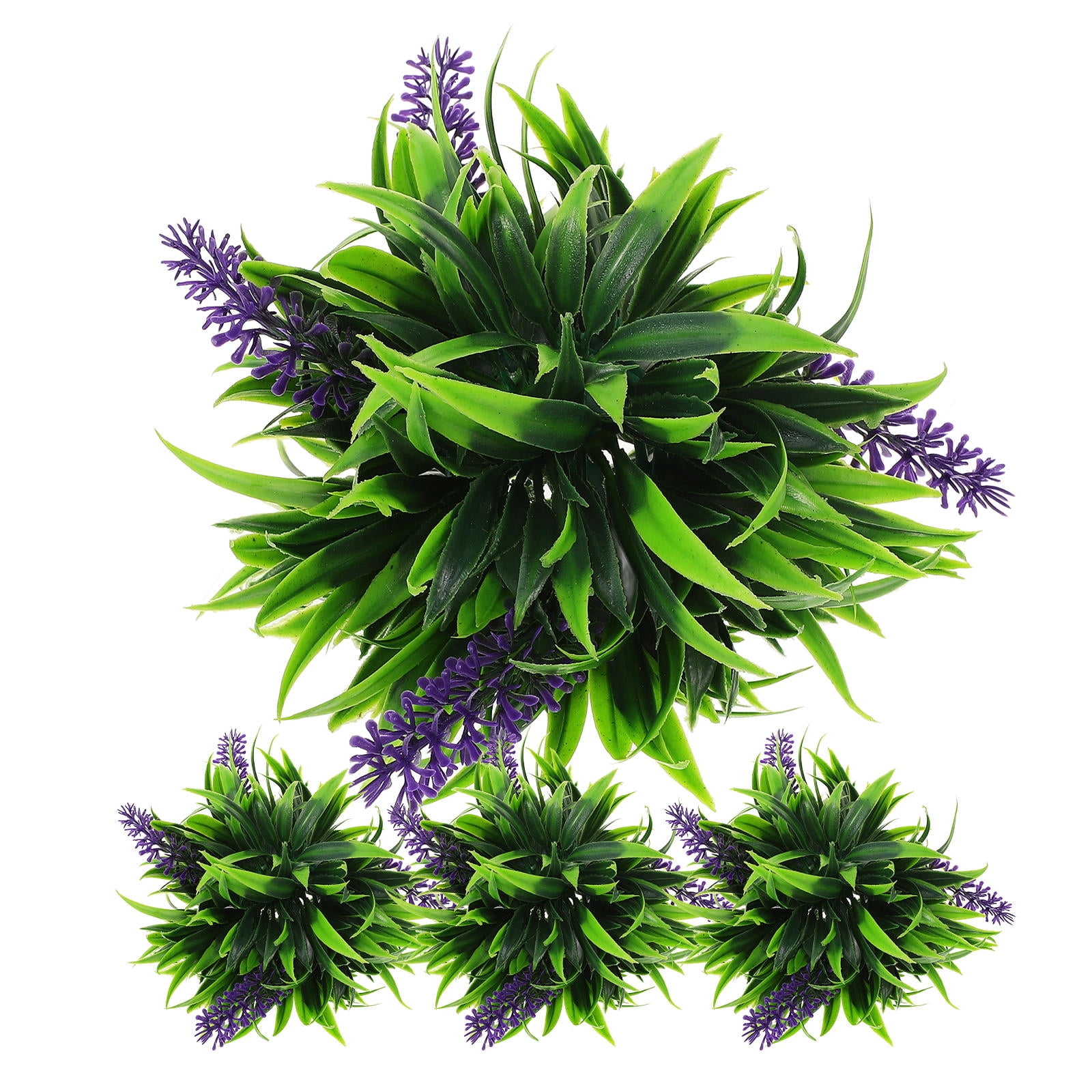 Masteelf 4Pcs Artificial Topiary Lavender Ball Fake Plant Topiary Ball ...