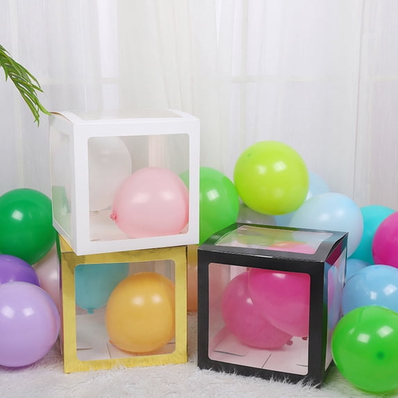 Masteelf 4Pcs Empty Party Balloon Boxes Birthday Party Decorations ...