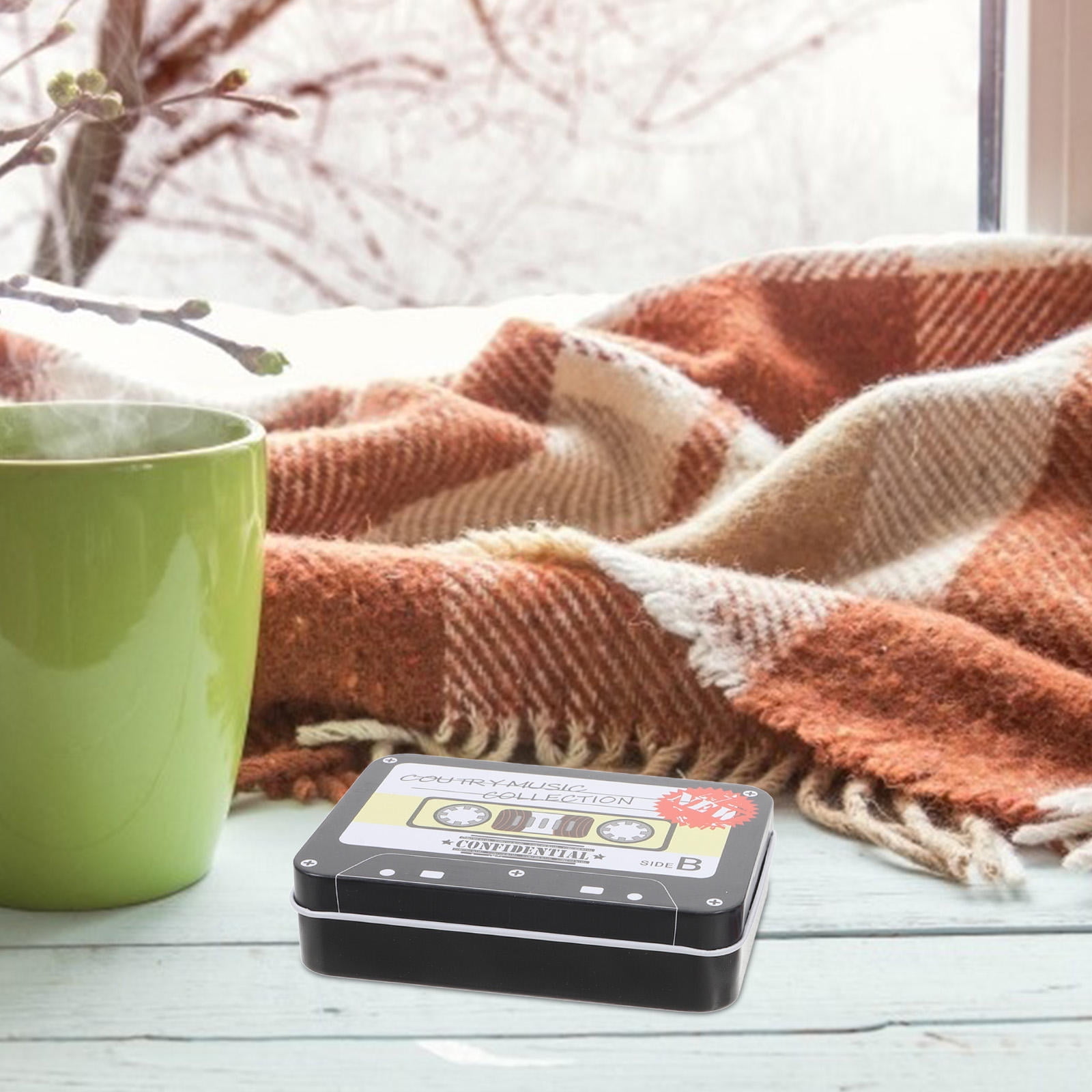 Masteelf 4Pcs Mini Rectangular Iron Tin Box With Hinged Metal Lid Empty ...