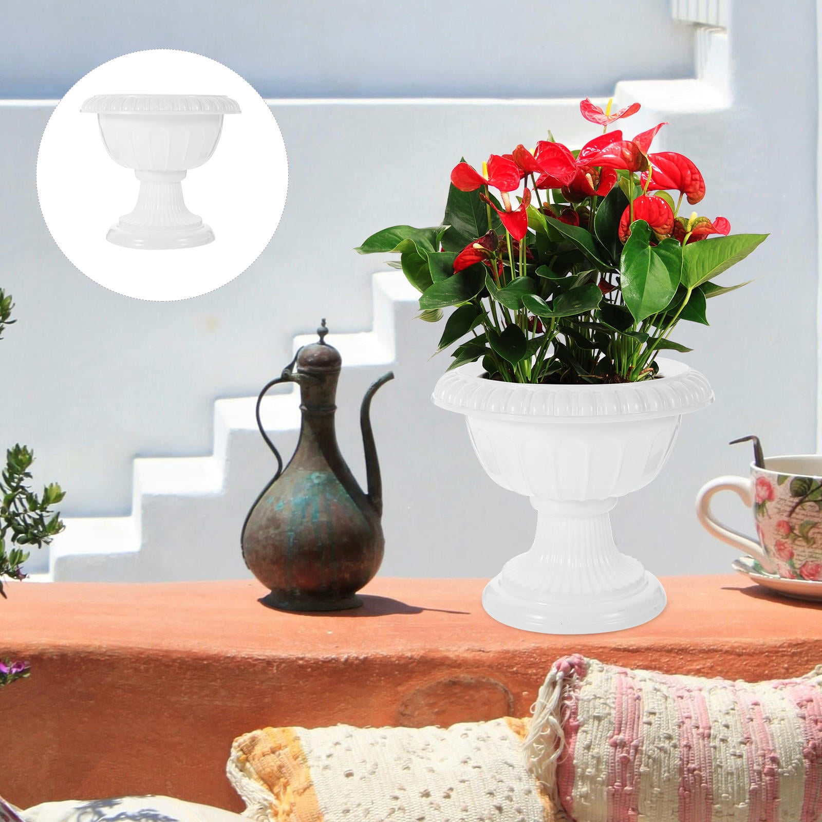 Masteelf 4Pcs Roman Style Planter Desktop Roman Planter Garden ...