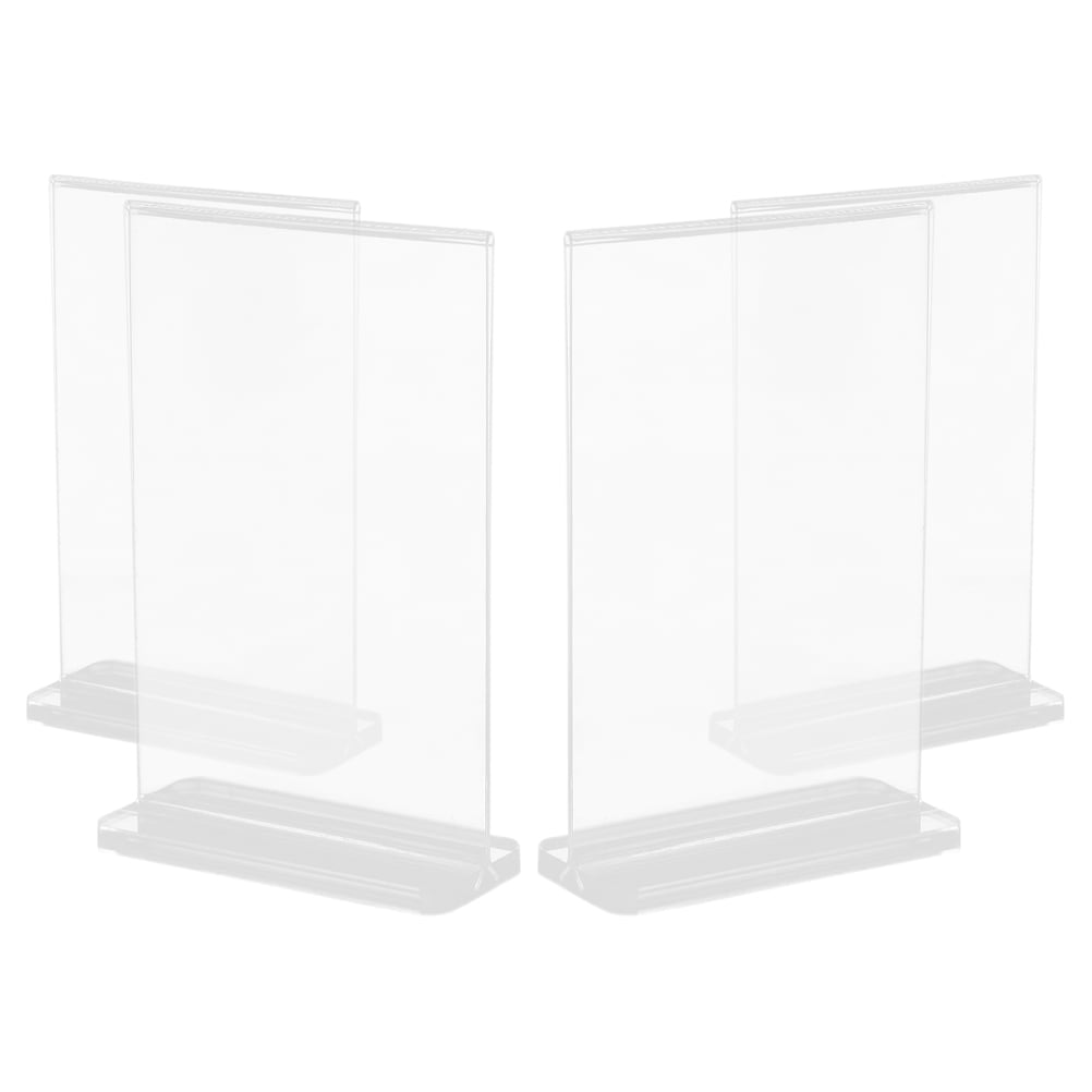 Masteelf 4pcs Acrylic Photo Stand Menu Board for Party Acrylic Frame ...