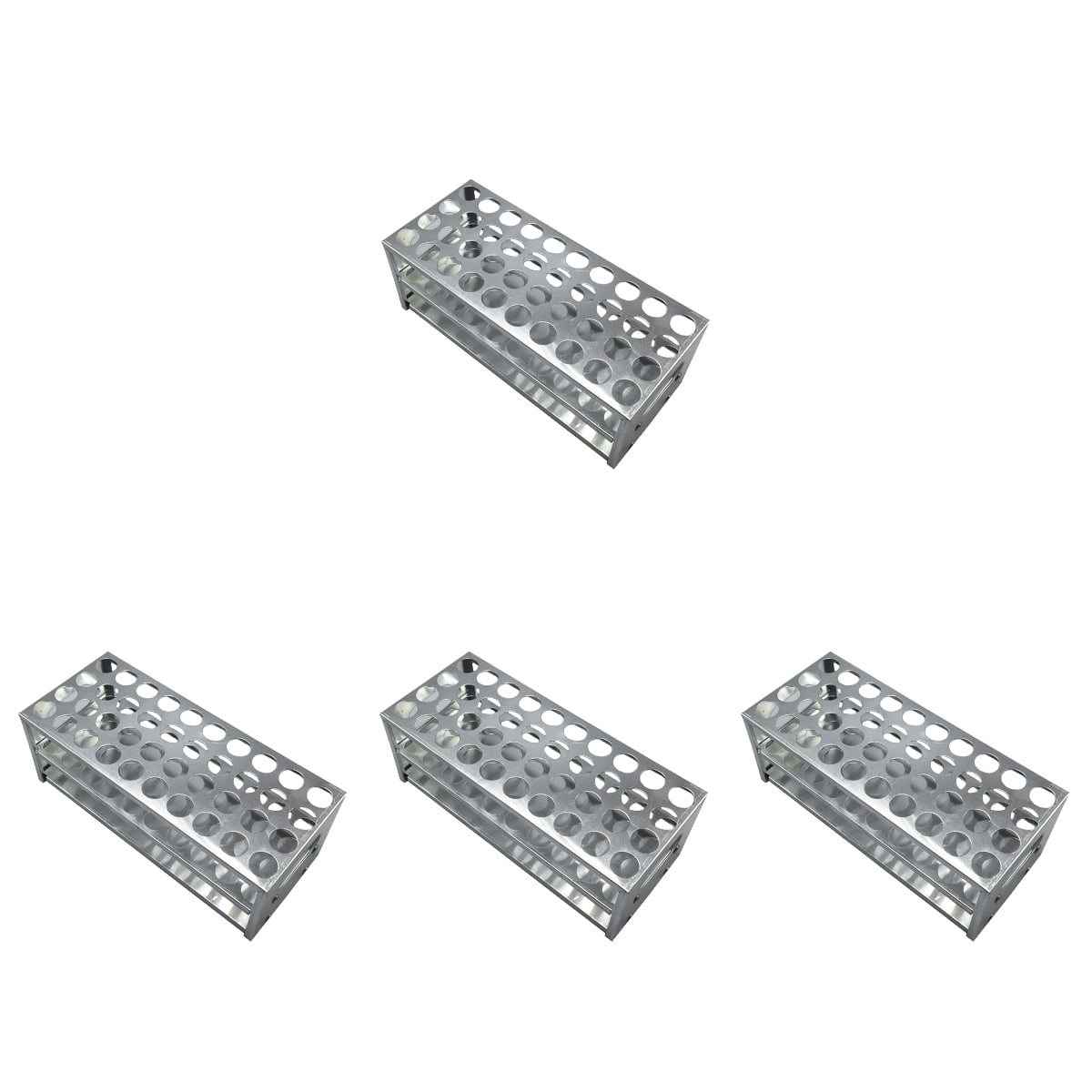 Masteelf 4pcs Aluminum Test Tube Rack 40-Hole Test Tube Storage Rack ...