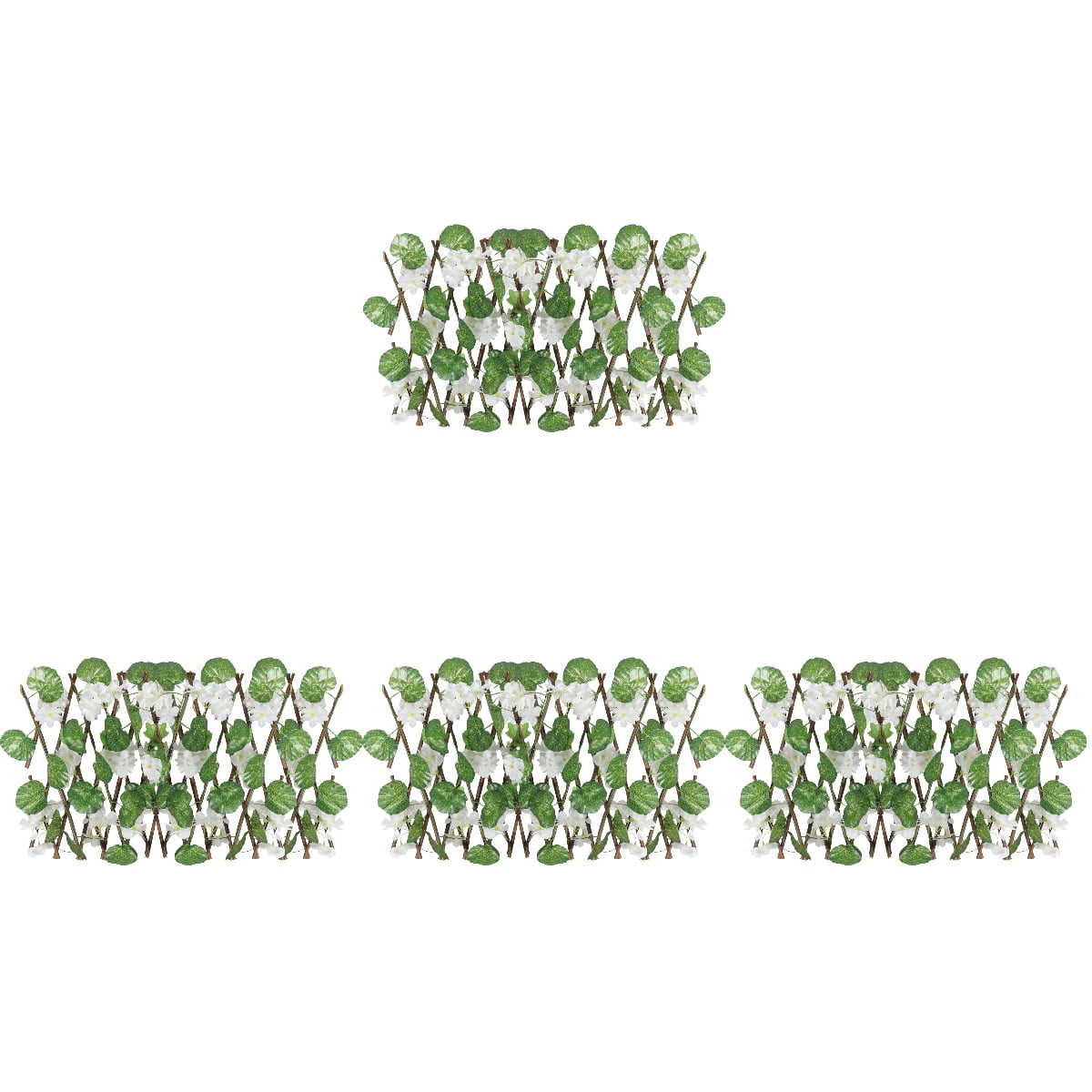 Masteelf 4pcs Artificial Flower Fence Garden Decorative Flower Fence ...