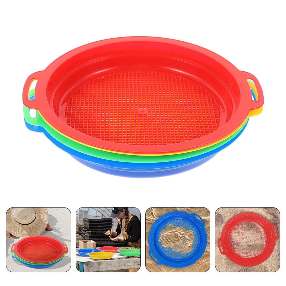 OFFIGAM Beach Rake Sifter Sieves Red 4Pcs - Walmart.com