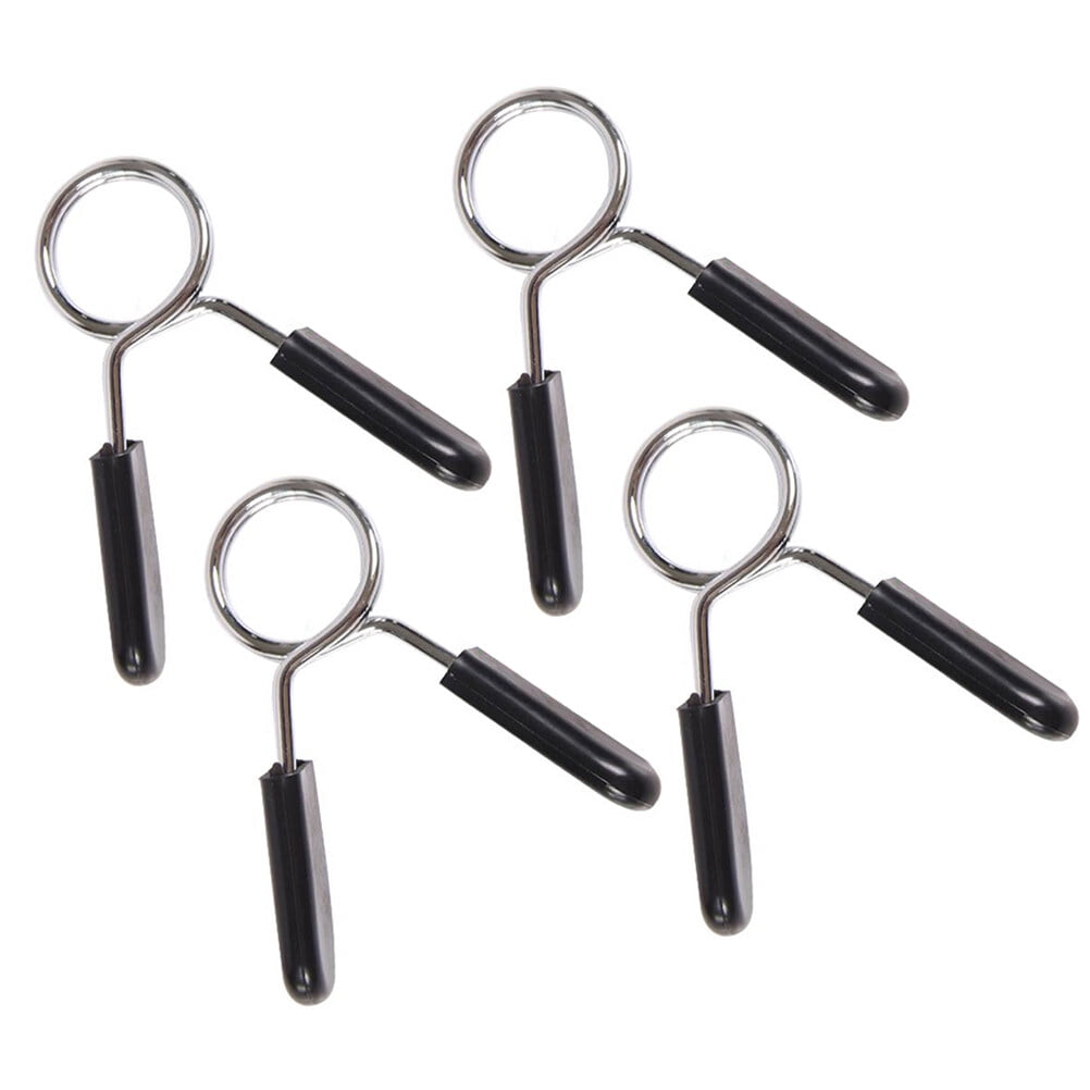 Masteelf 4pcs Barbell Spring Collar Clips Barbell Clamps Dumbbell Lock ...