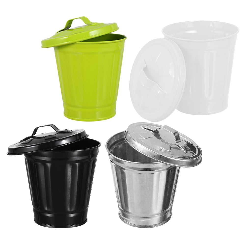 Masteelf 4pcs Bedroom Trash Cans Desk Garbage Can Trash Bin Dorm Trash ...