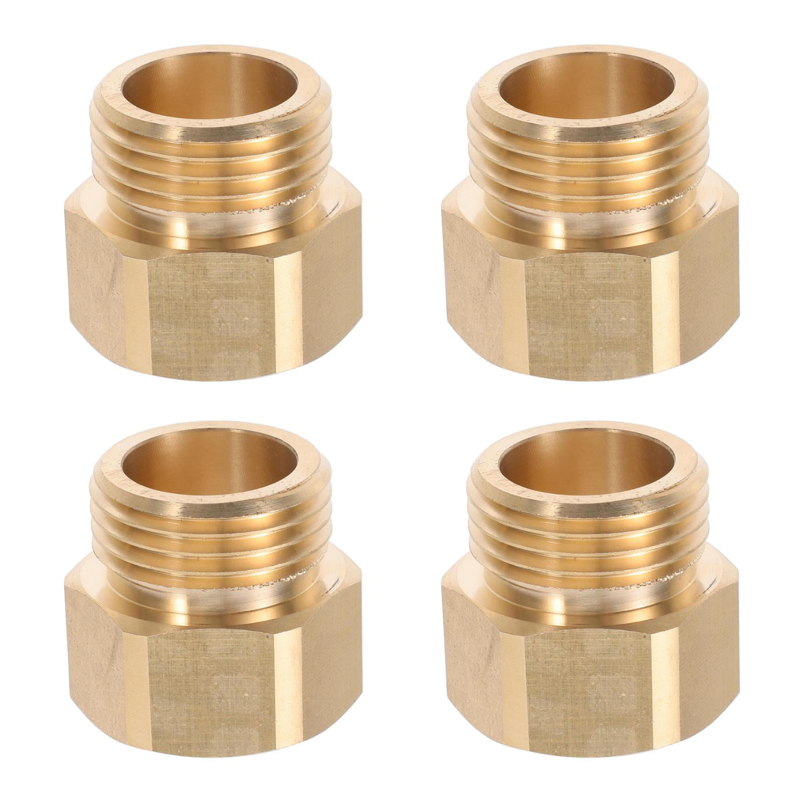 Masteelf 4pcs Brass Female Hose Connector Adapter 1-1/16 Inch Fine ...