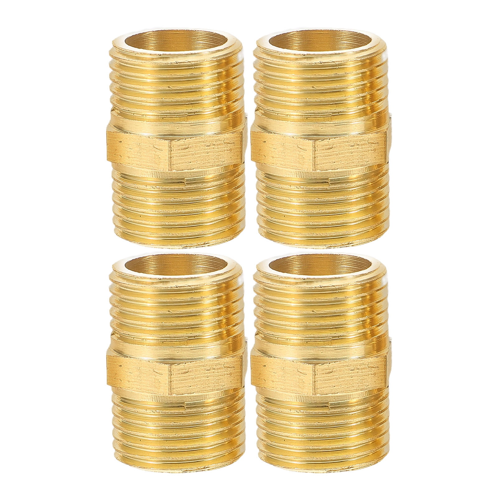 Masteelf 4pcs Brass Garden Hose Quick Connector with Dual Swivel for ...