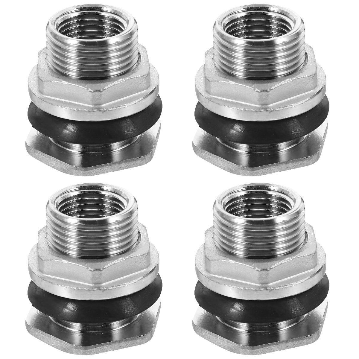 Masteelf 4pcs Bulkhead Fitting Water Tank Connector 1/2 Inch Pool ...