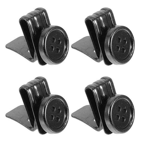 OFFIGAM Black Adjustable Pants Suspenders Clips with Movable Alloy ...