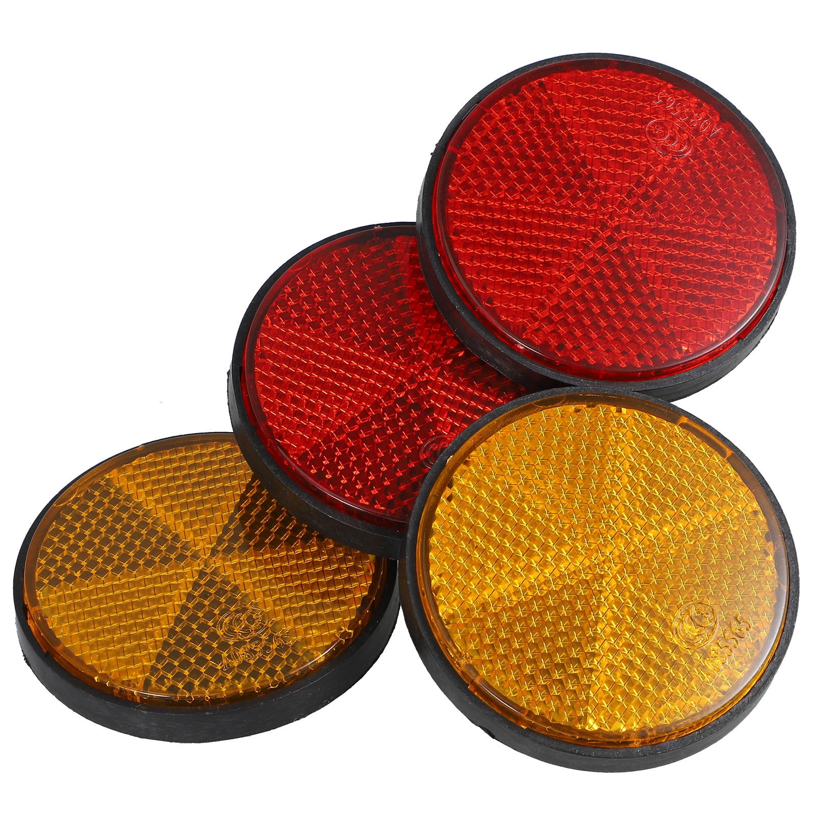 Masteelf 4pcs Assorted Color Car Reflectors for Vehicle Safety Improve ...