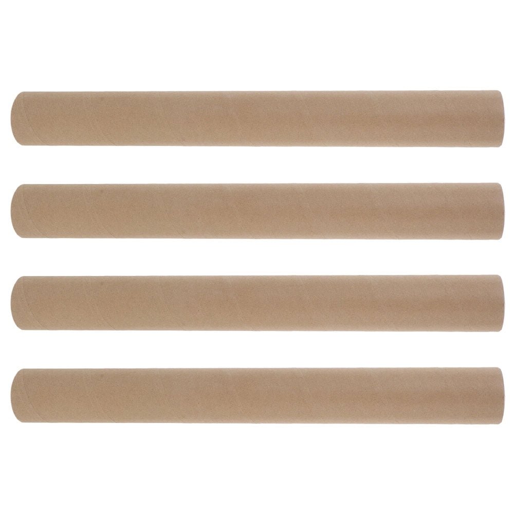 Masteelf 4pcs Round Cardboard Mailing Tubes with Caps Heavy-Duty Kraft ...
