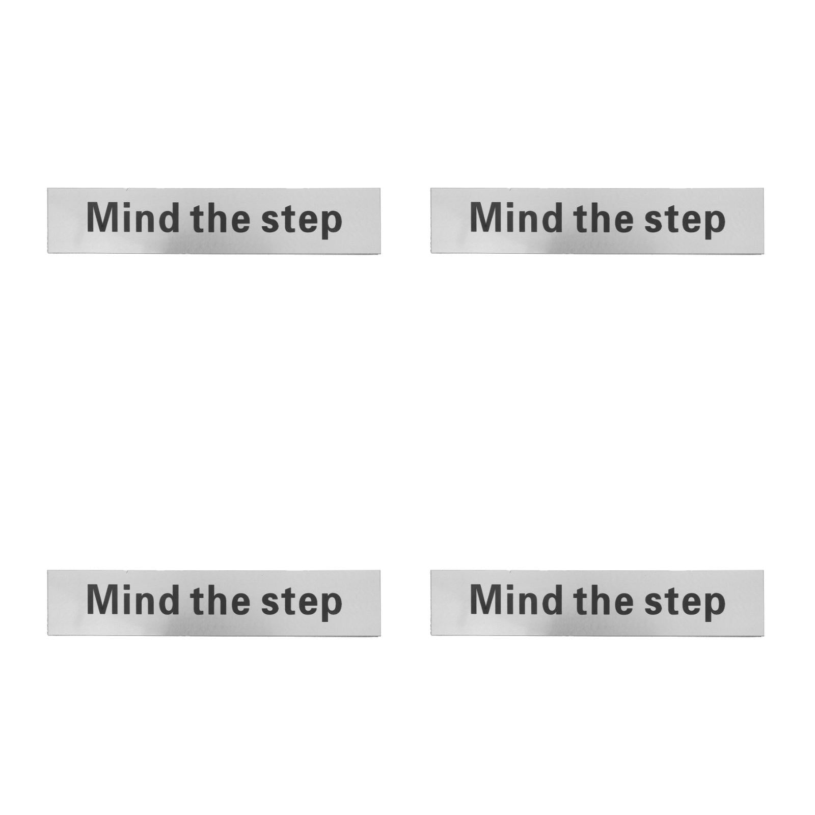 Masteelf 4pcs Caution Mind the Step Warning Boards Basic Watch Your ...