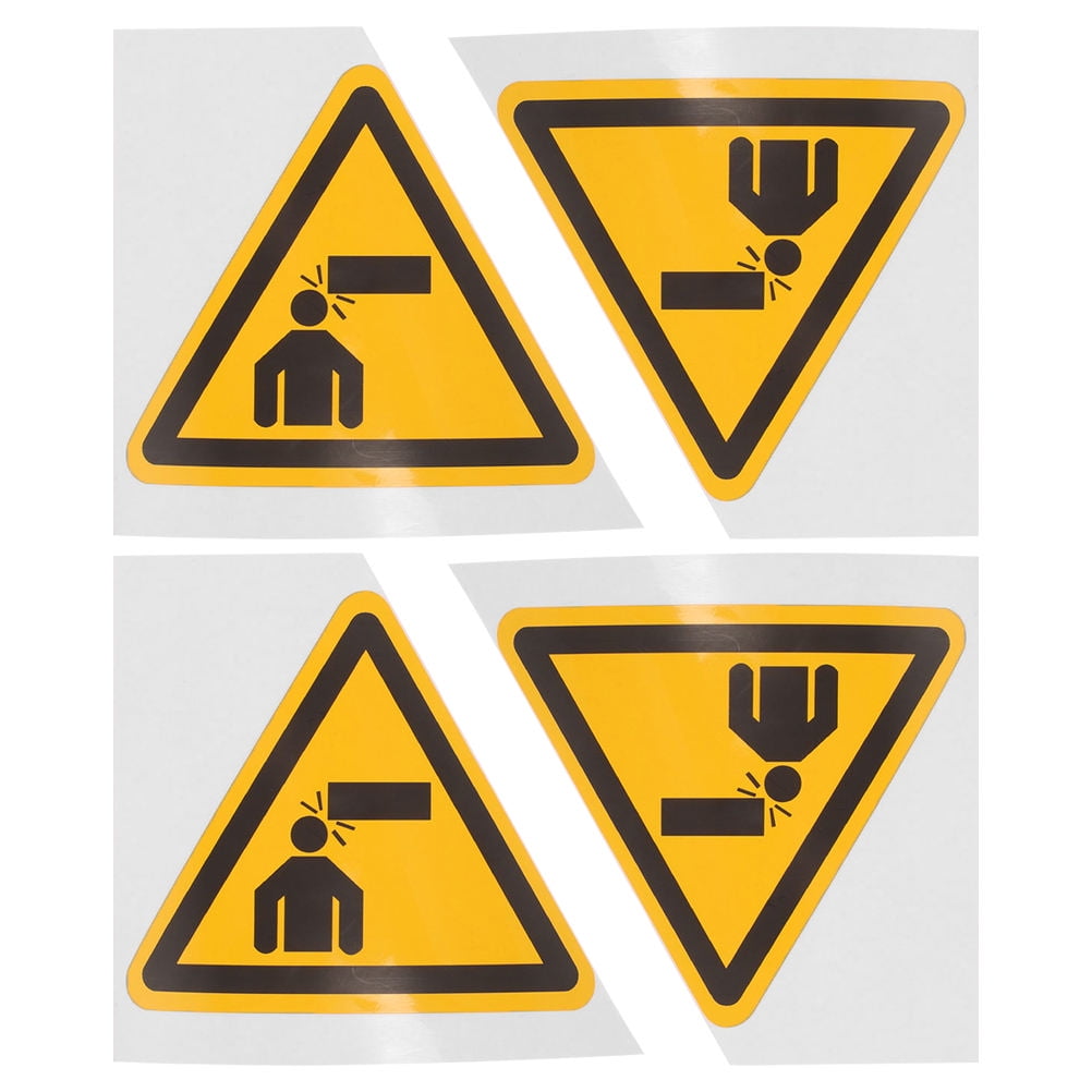 Masteelf 4pcs Caution Watch Your Head Sign Self Adhesive Safety Warning ...