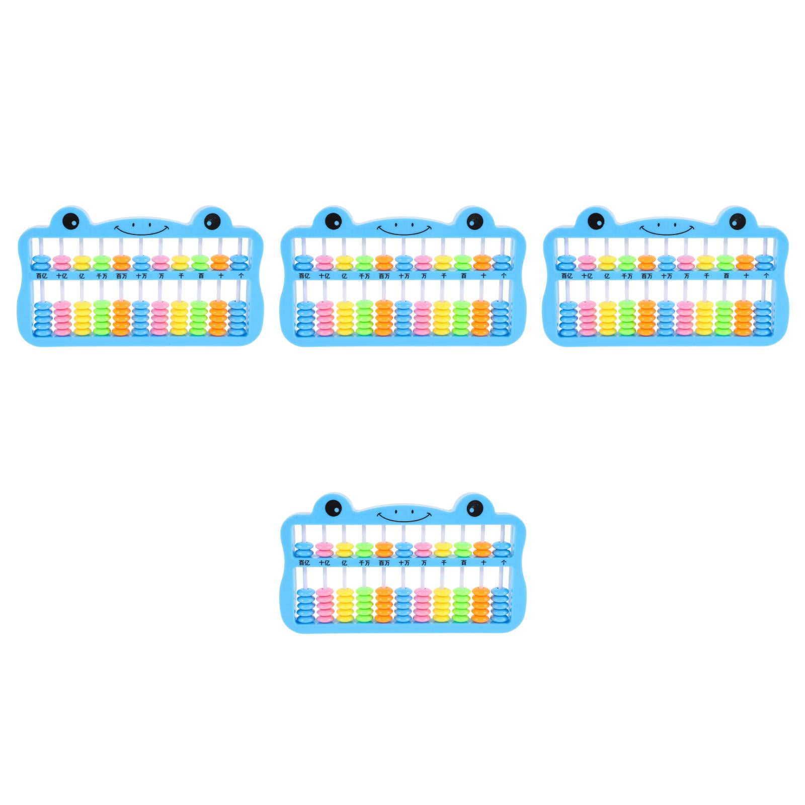 Masteelf 4pcs Children'S 7-Bead Abacus Plastic Math Device For Kids ...