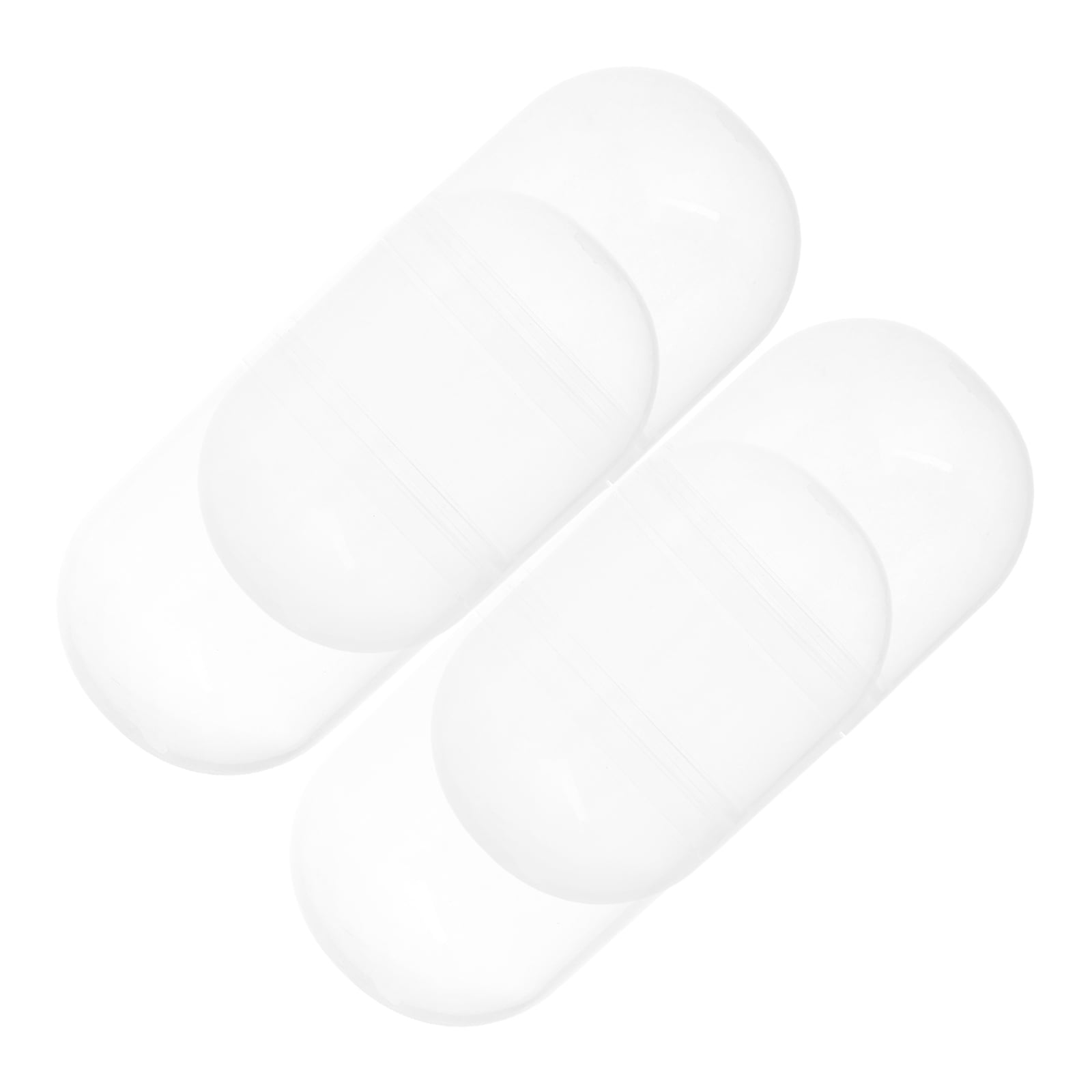 Masteelf 4pcs Clear Plastic Fillable Capsules For Gumball Machine Toys ...