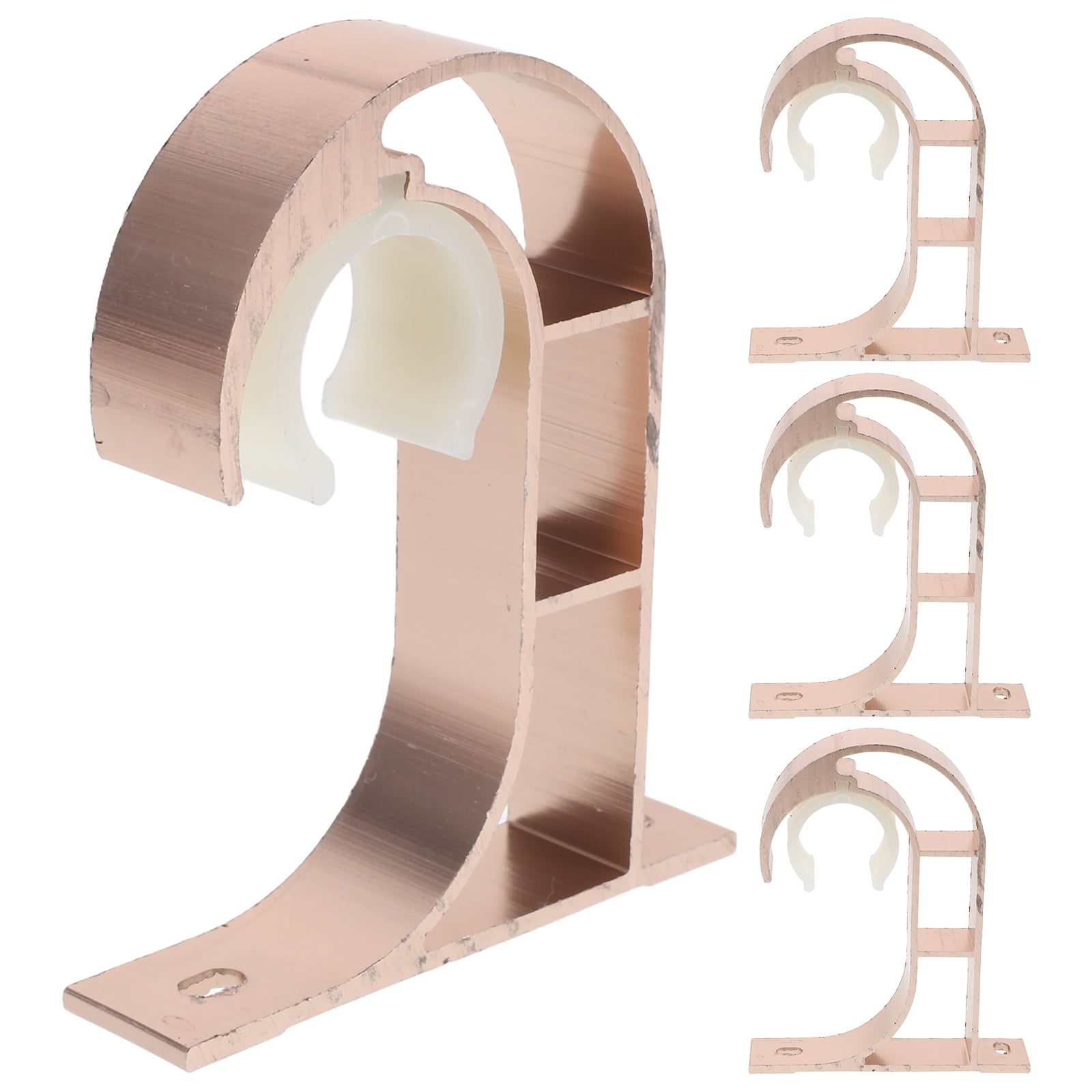 Masteelf 4pcs Curtain Rod Holders Heavy Duty Ceiling Mount Brackets ...