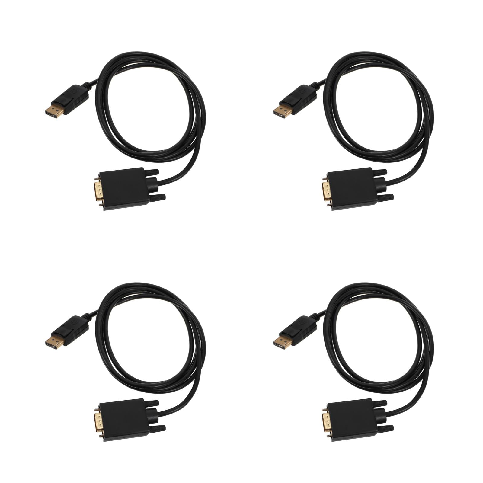 Masteelf 4pcs Displayport To Vga Cord For Laptop To Monitor Connection ...