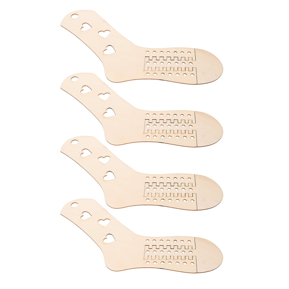 Masteelf 4pcs Diy Wood Sock Blockers Set Adjustable Wooden Sock ...