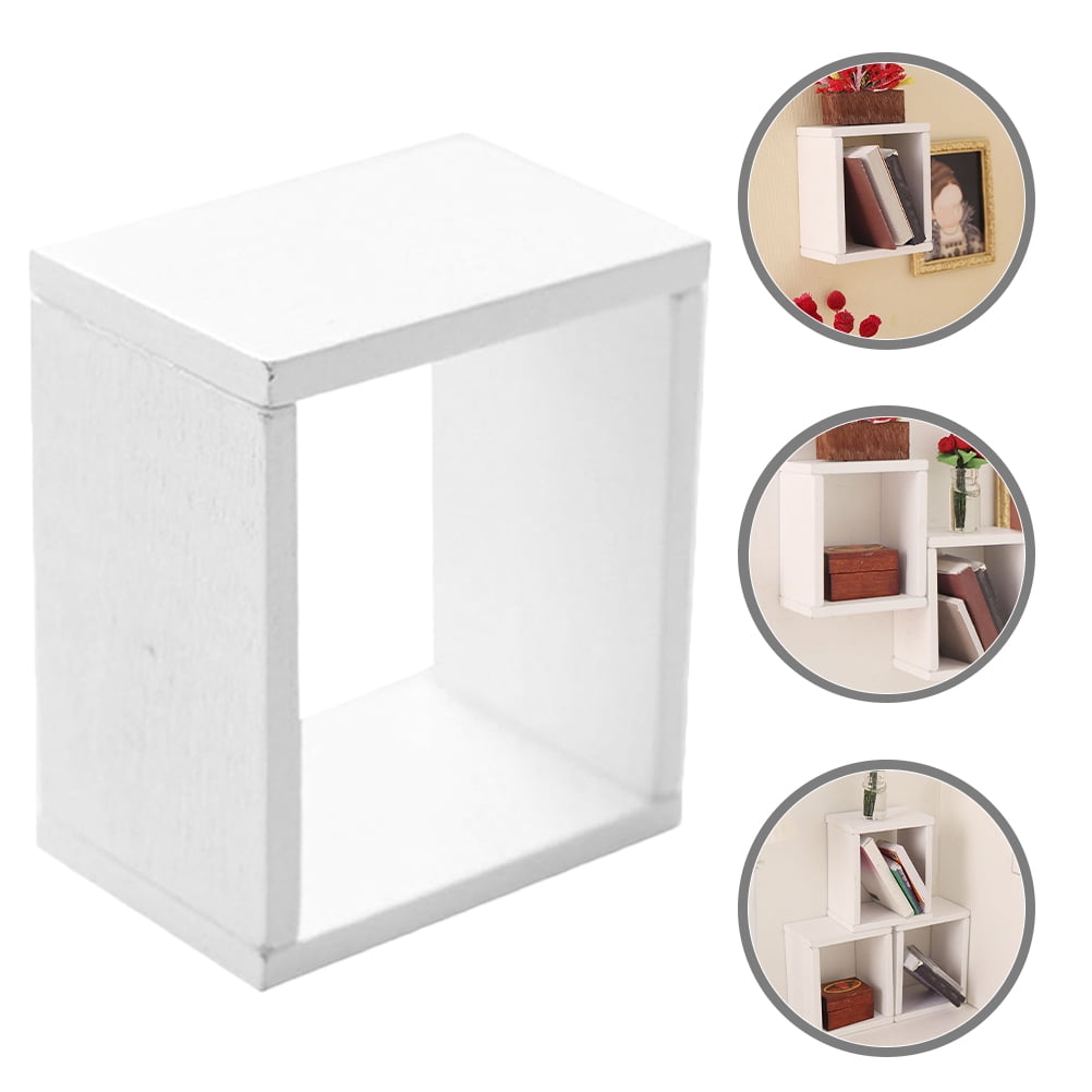 Masteelf 4pcs Doll House Cabinet Models Miniature Cabinet Shelf Storage ...