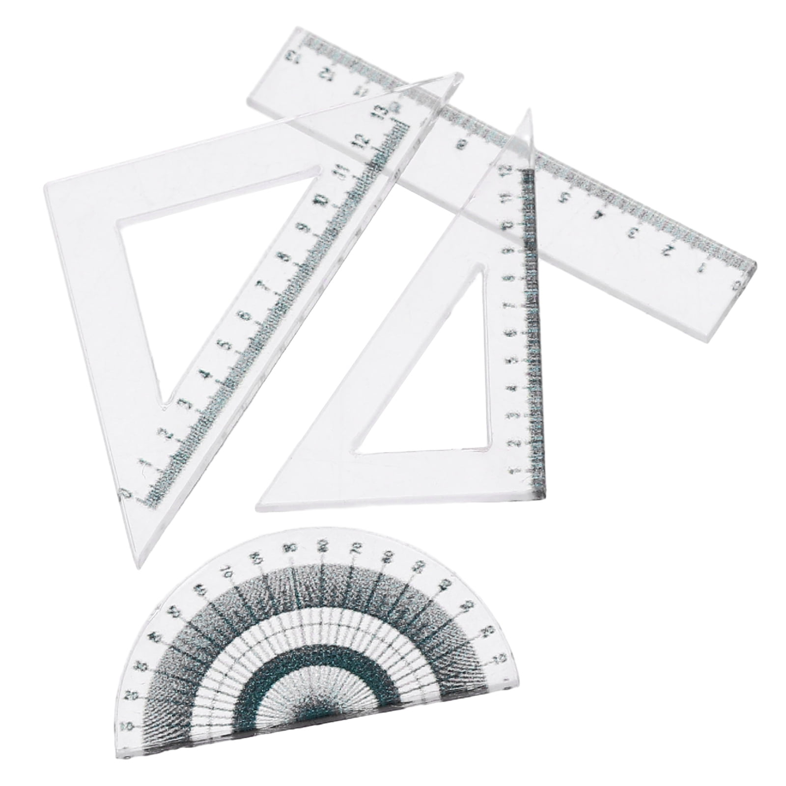 Masteelf 4pcs Doll House Rulers Mini House Scale Rulers Angle Gauge ...