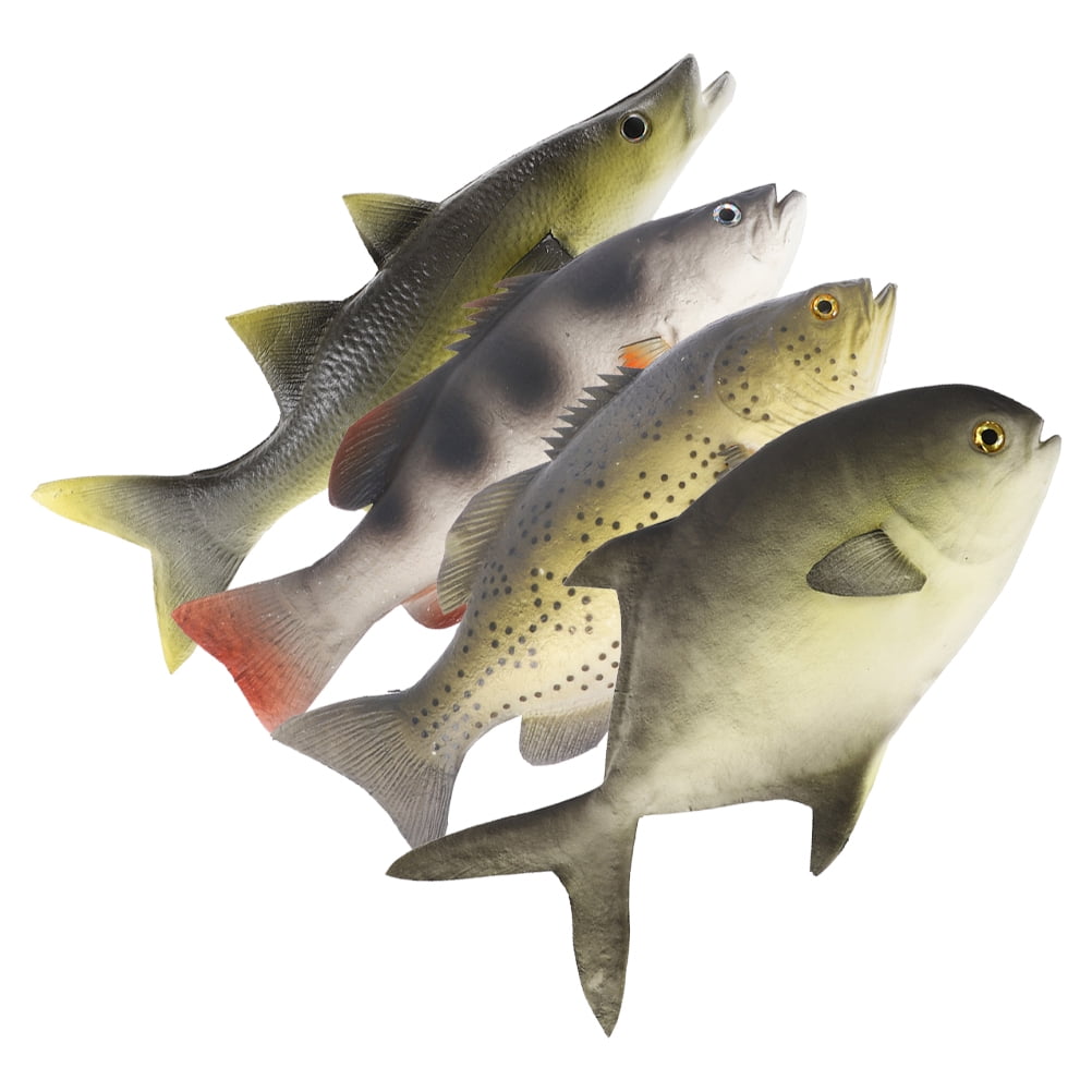 Masteelf 4pcs Fake Fish Toy Artificial Fish Models Simulated Pretend ...