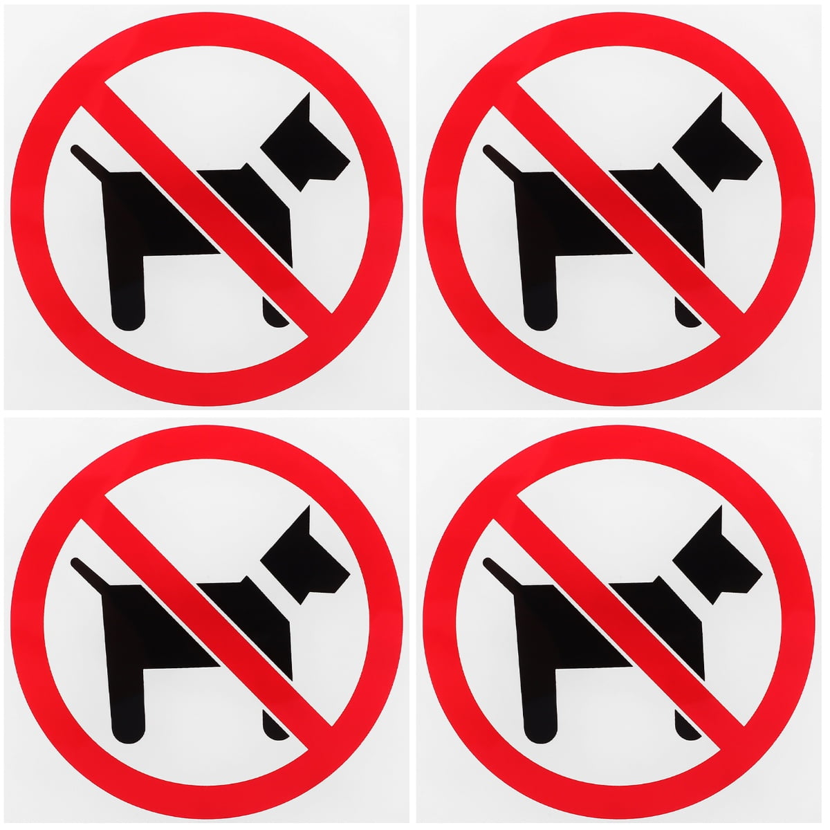 Masteelf 4pcs Forbid Pet Inside Sign No Pet Allowed Sign No Dogs ...
