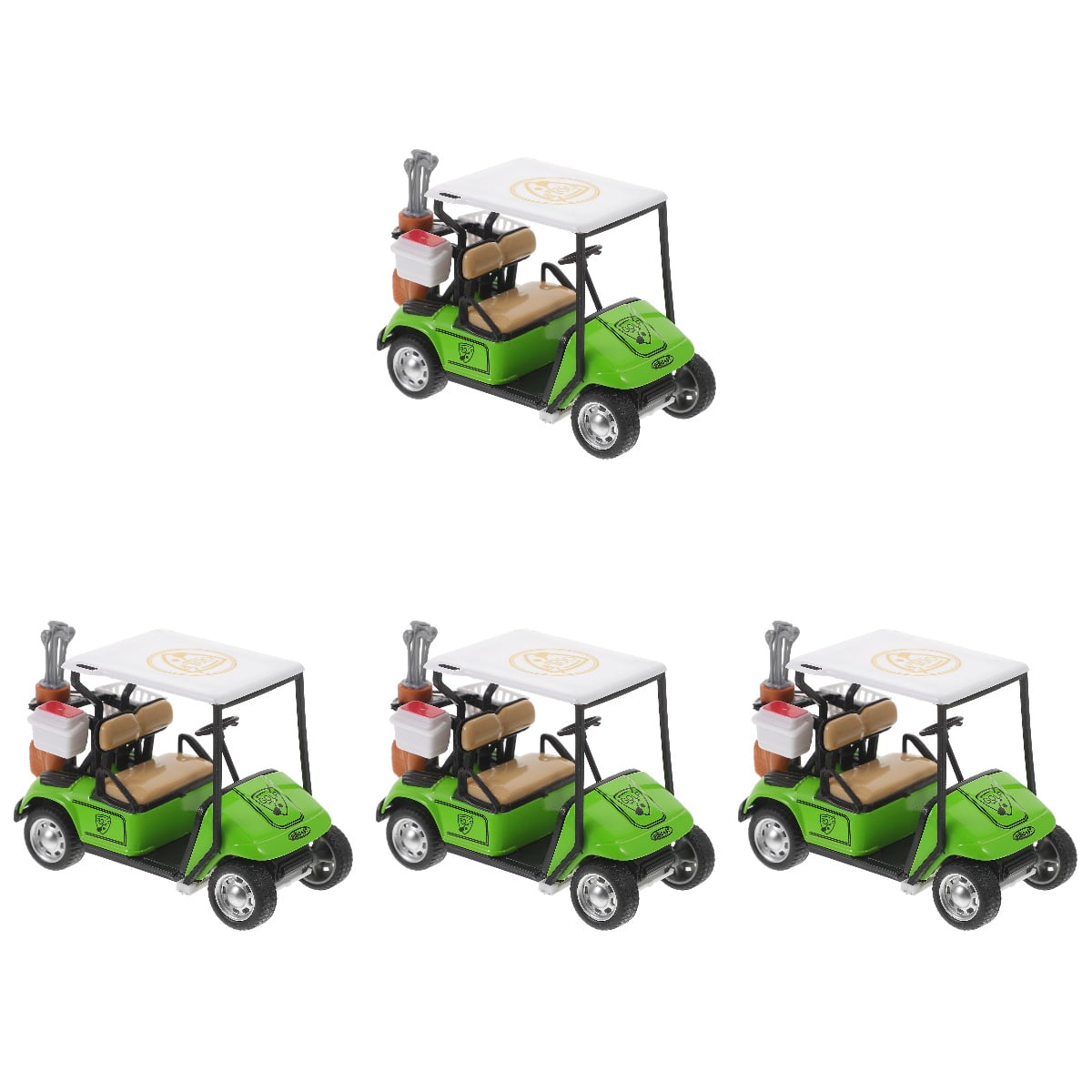 Masteelf 4pcs Golf Cart Statue Decoration Miniature Golf Cart Model ...