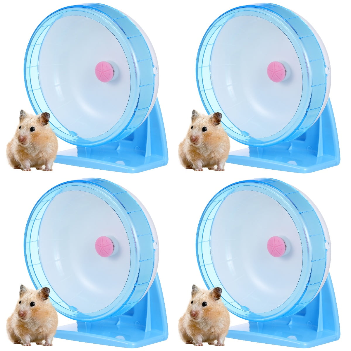 Masteelf 4pcs Hamster Wheel Rat Wheel Exercise Wheel Hamster Spinner ...