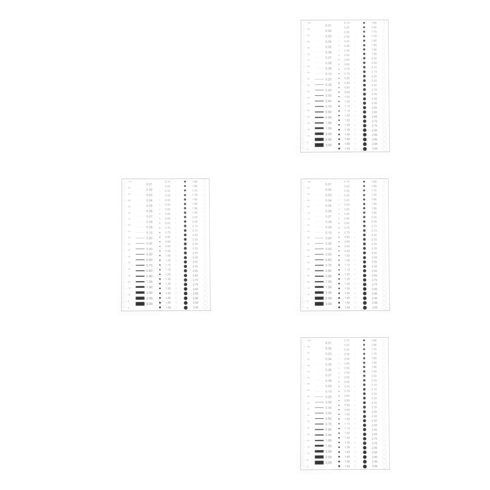 Masteelf 4pcs High Precision Flaw Detection Film Ruler Measuring Line ...