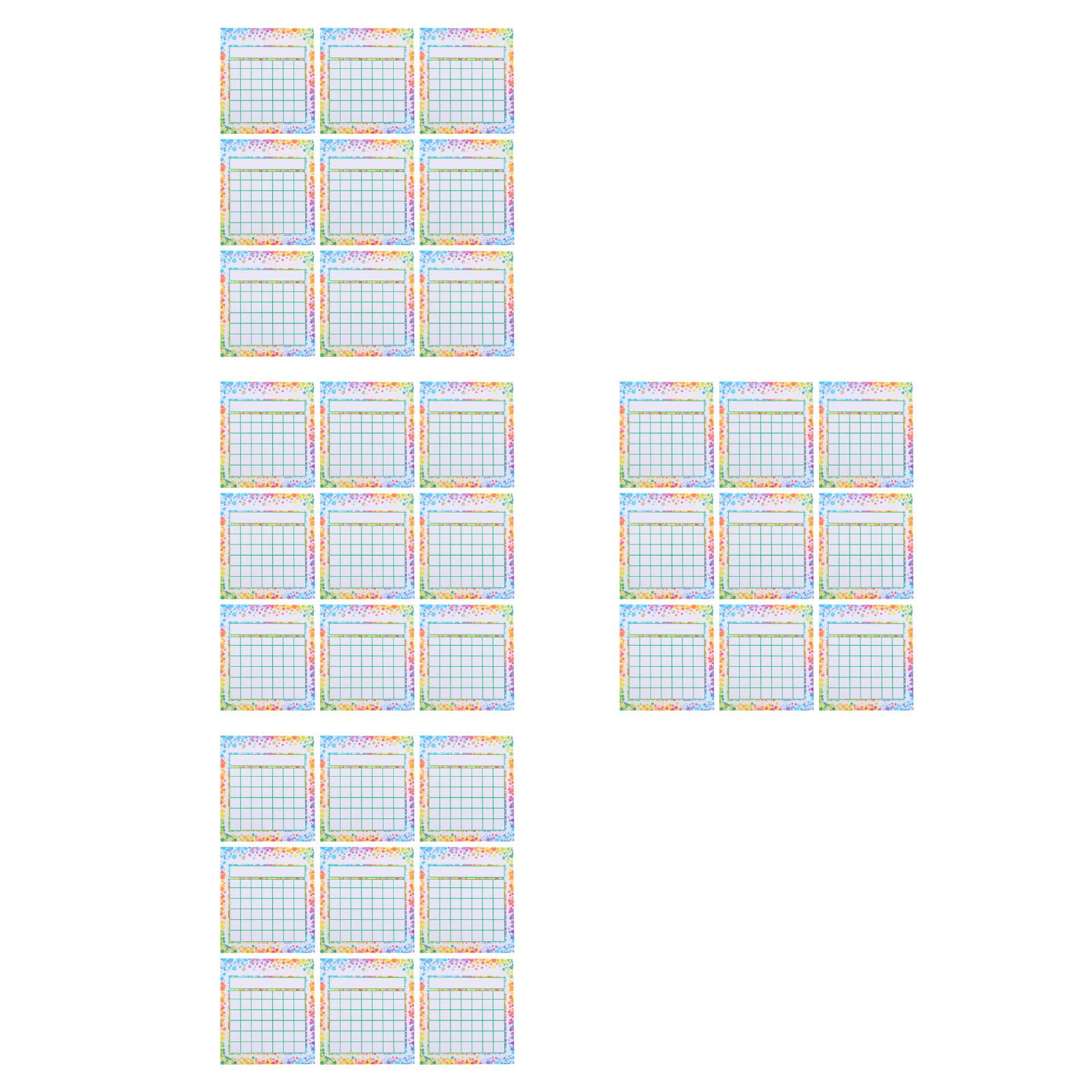 Masteelf 4pcs Incentive Reward Chart For Kids 50pcs Classroom Reward ...