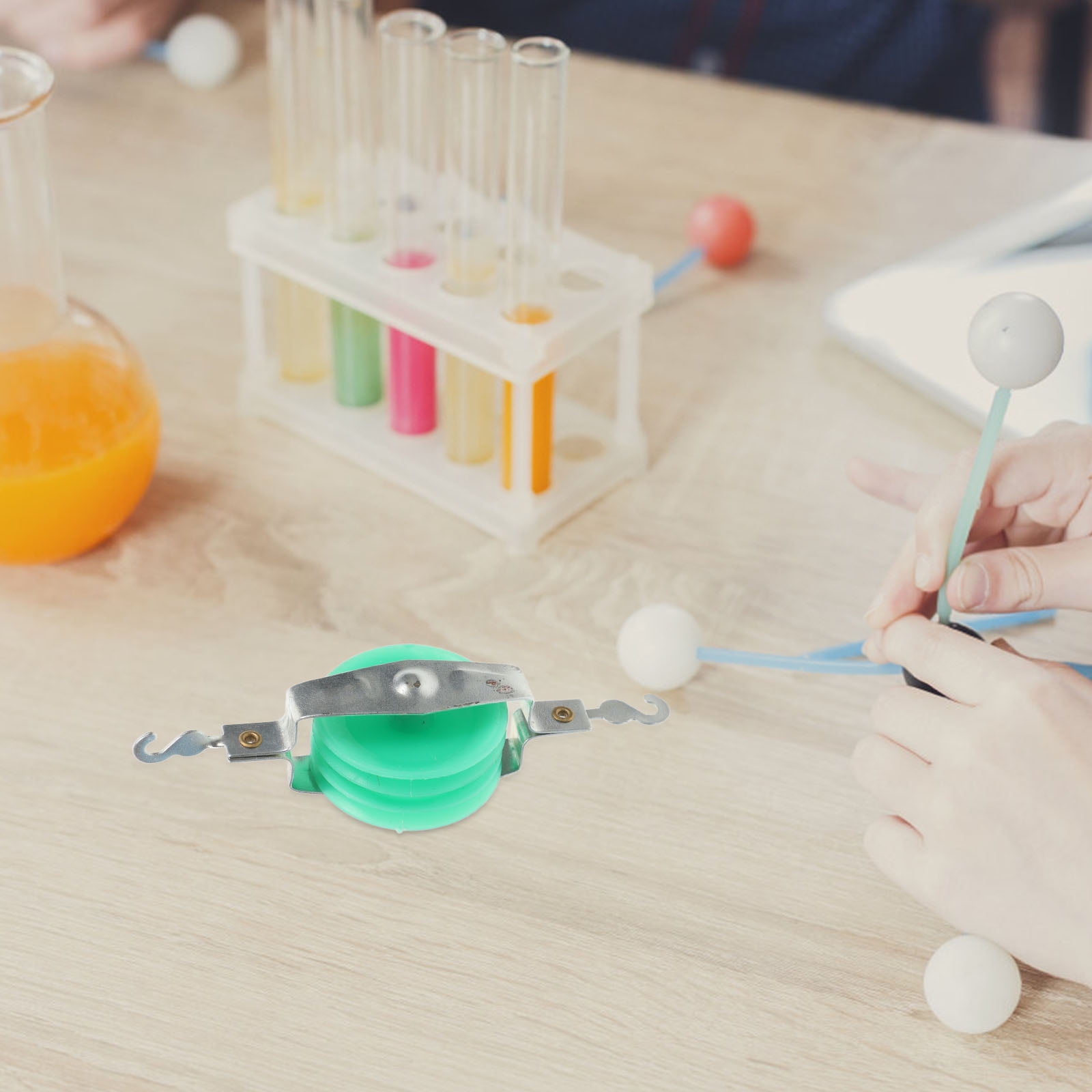 Masteelf 4pcs Labs Plastic Pulley Twosingle And Twodouble Pulleys Low Friction Comprehensive ...