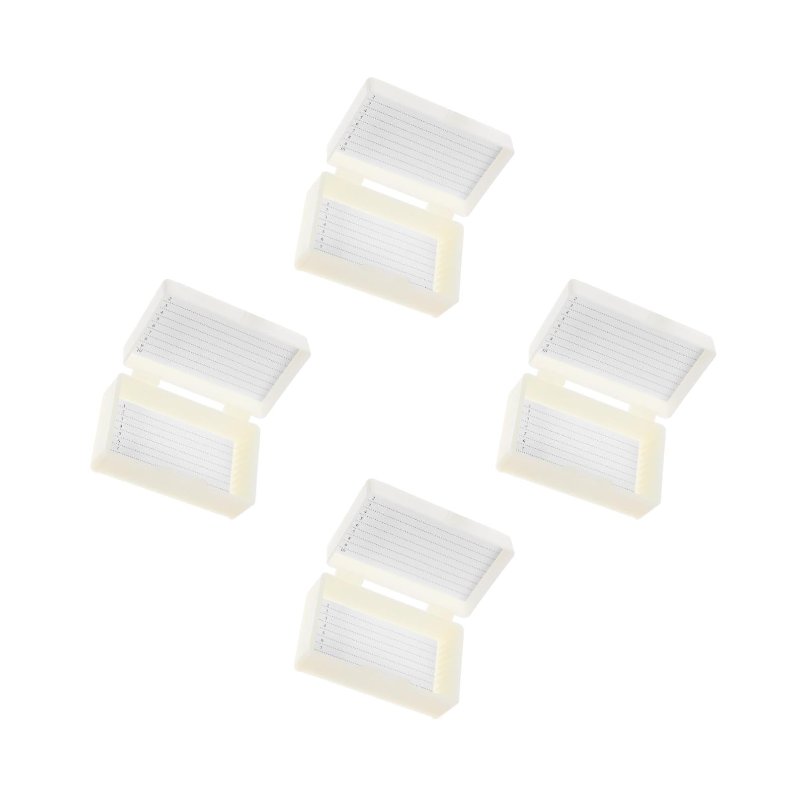 Masteelf 4pcs Microscope Slides Storage Cabinet Paper Microscope Slides ...