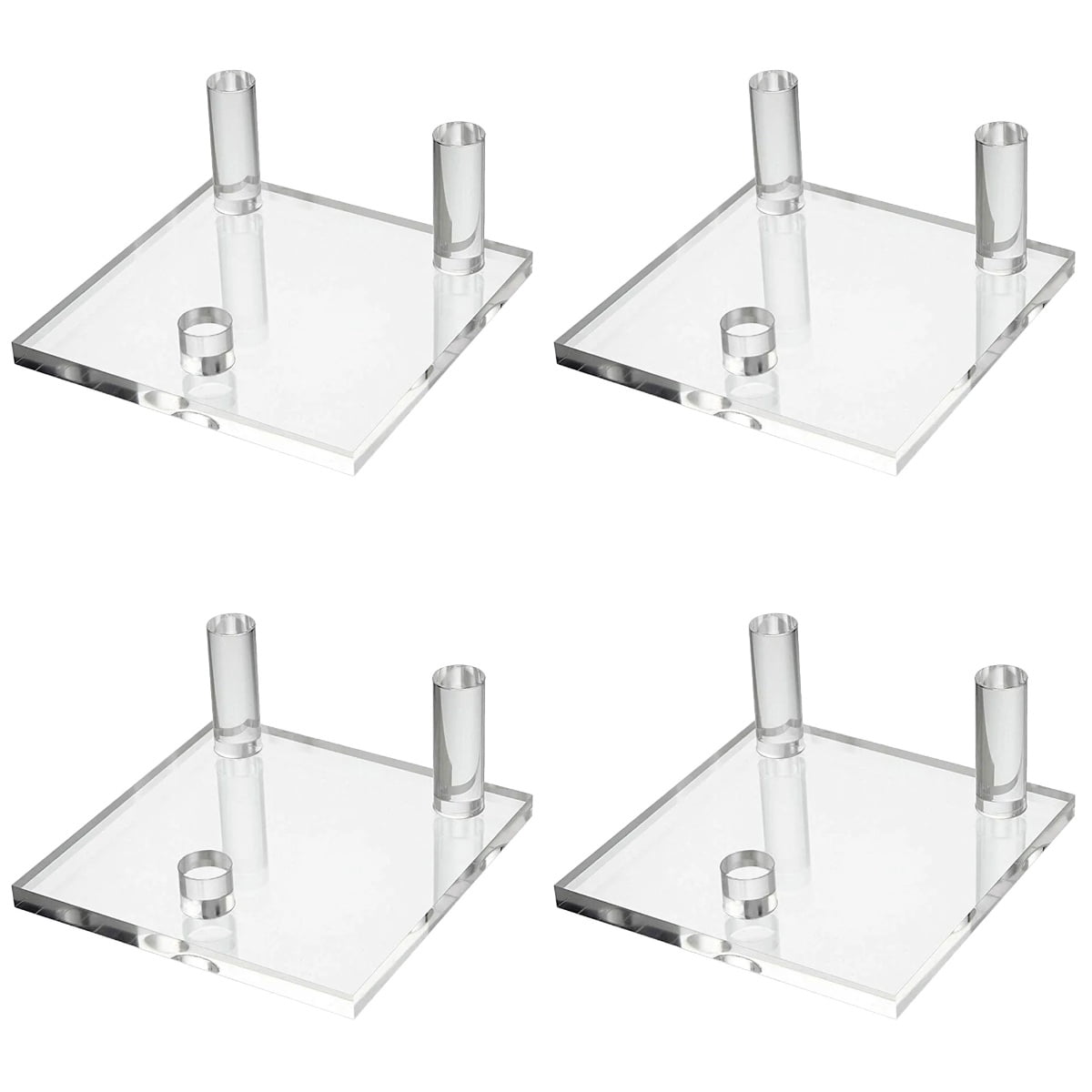 Masteelf 4pcs Mineral Specimen Display Stand Acrylic Display Holder ...