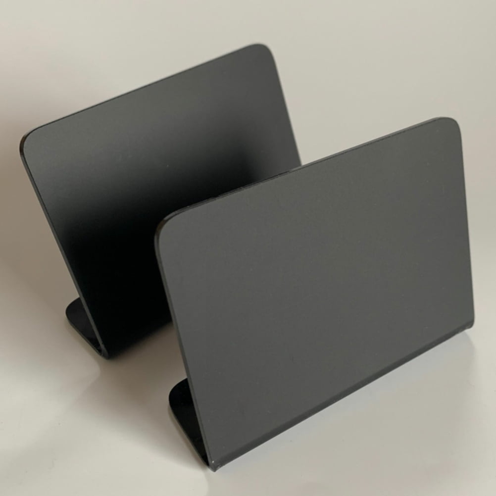 Masteelf 4pcs Mini Acrylic Blackboard for Writing Use Black Display ...