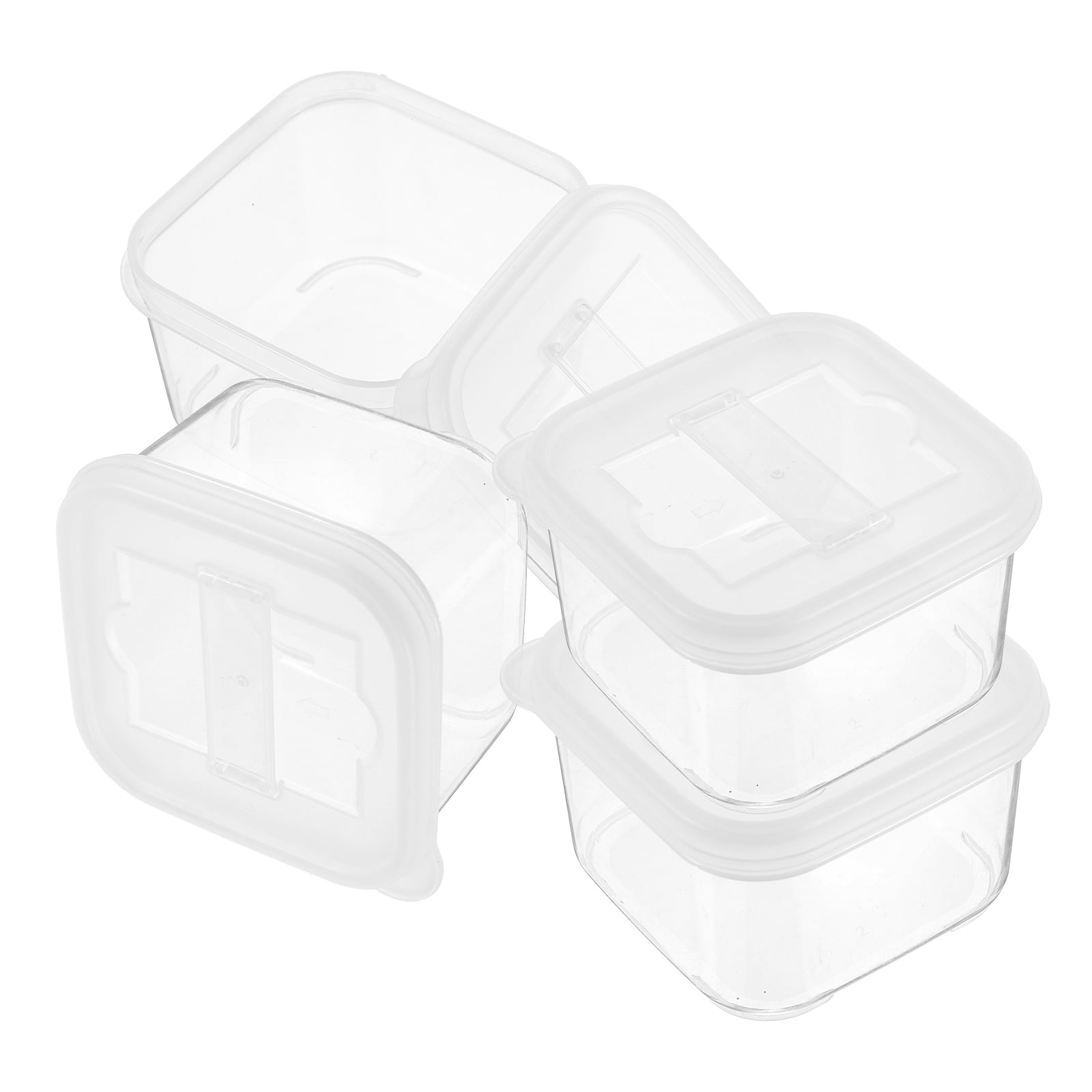 Masteelf 4pcs Mini Food Containers Lab Sample Containers Condiment ...