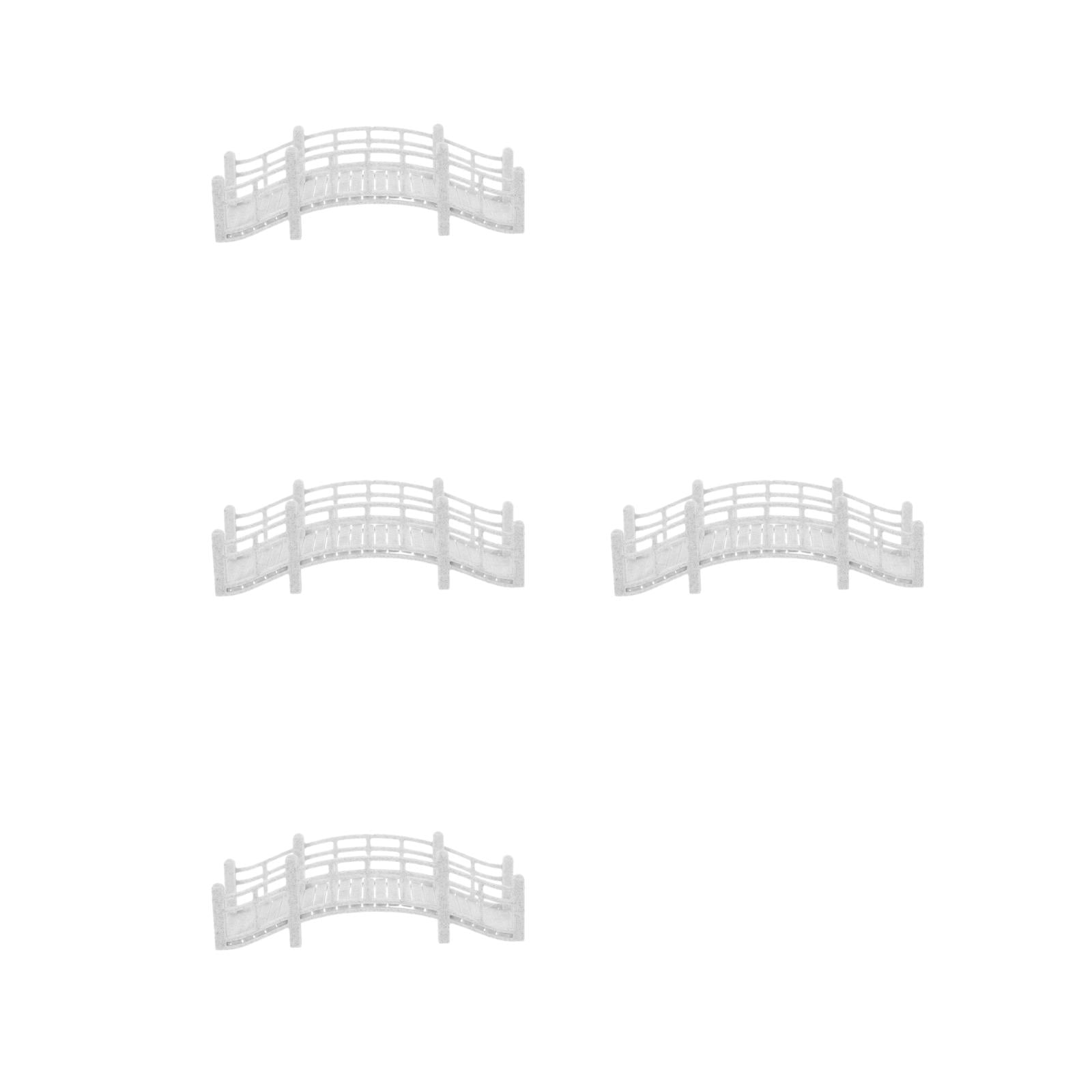 Masteelf 4pcs Miniature Garden Bridge Model Tiny Arch Bridge Vintage ...