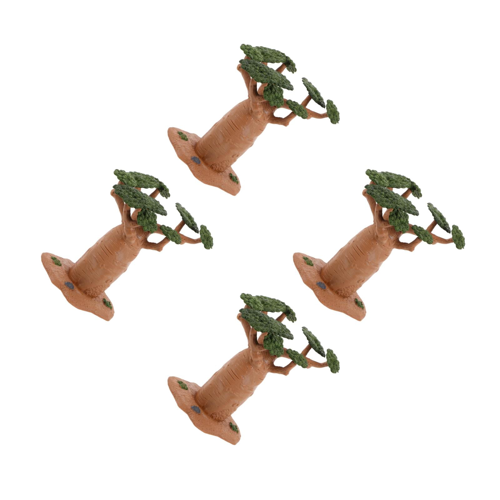 Masteelf 4pcs Miniature Model Trees For Children'S Landscaping ...