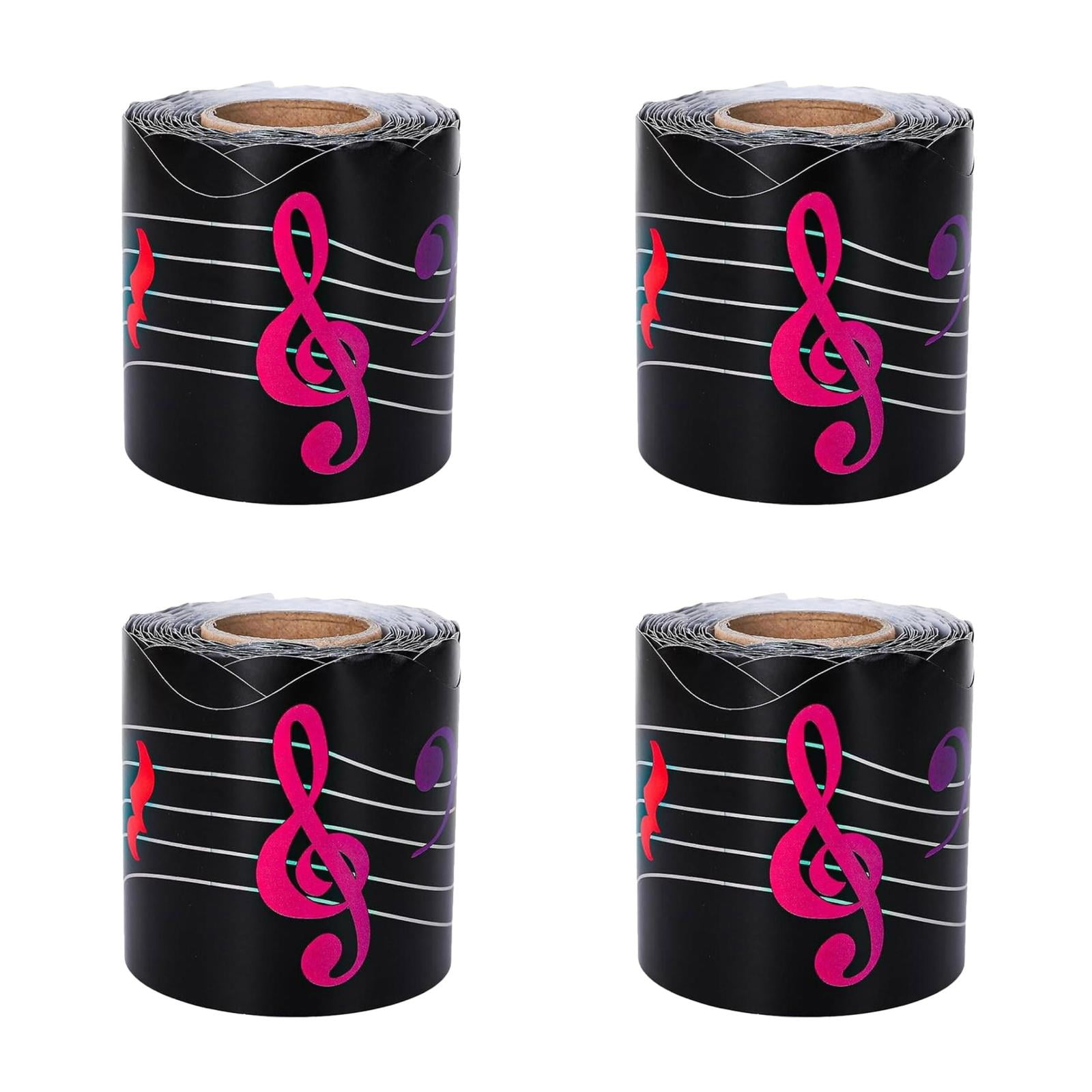 Masteelf 4pcs Music Bulletin Board Border 33ft Musical Notes Bulletin ...